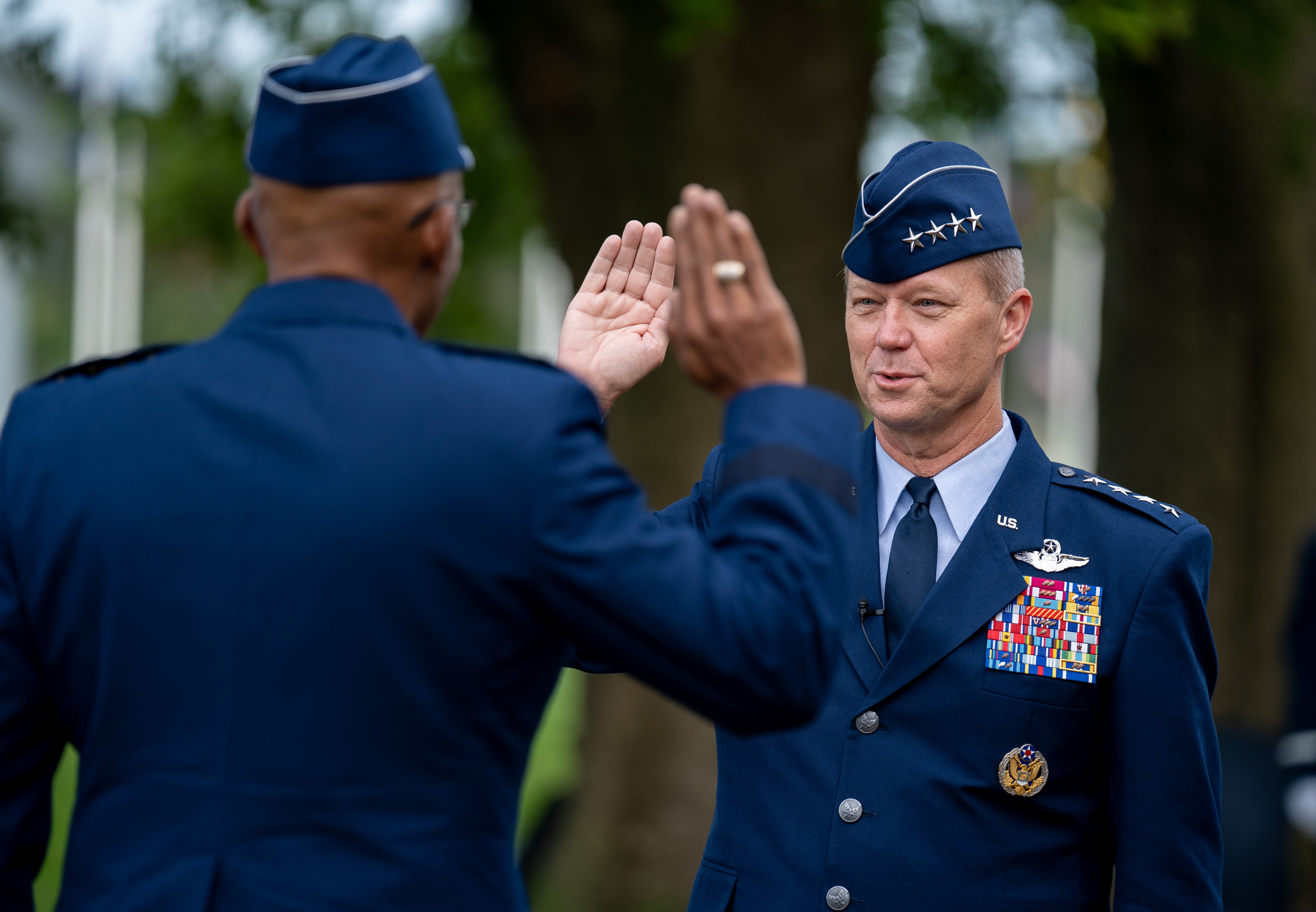File:General Mark D. Kelly took an oath as Commander of Air Combat ...
