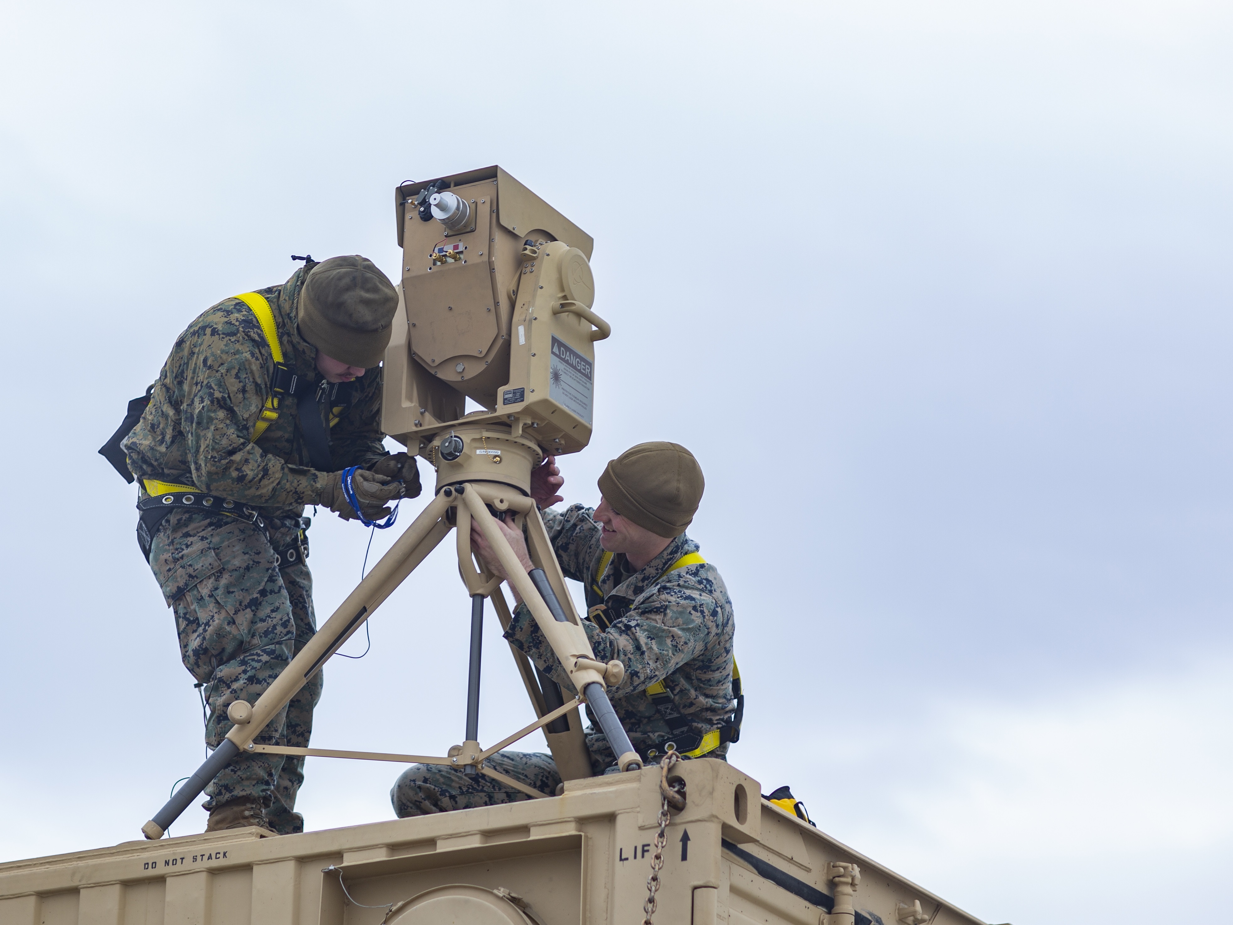 Marines set up CLaWS