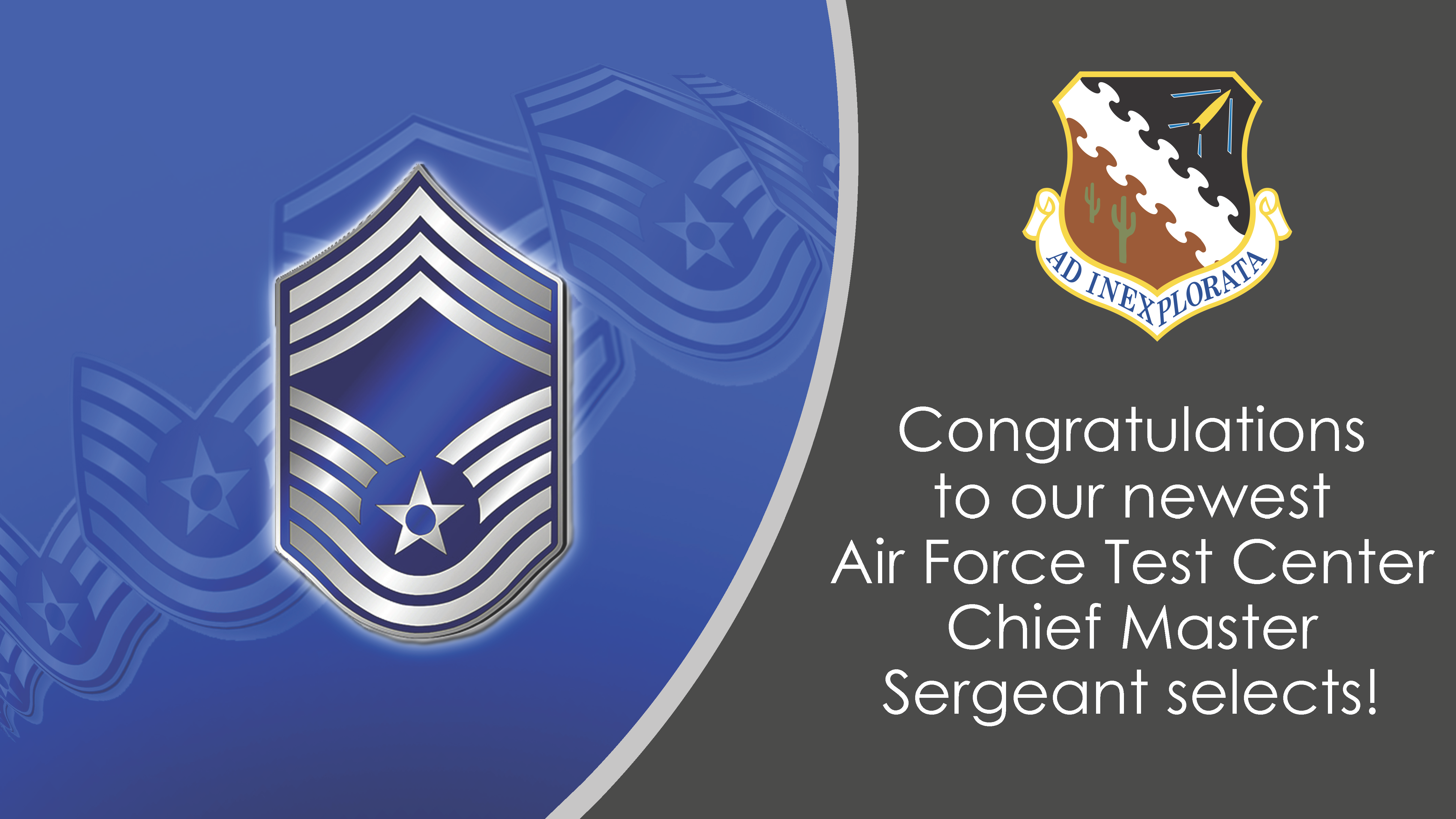 AFTC leadership congratulates chief selects > Air Force Test Center ...