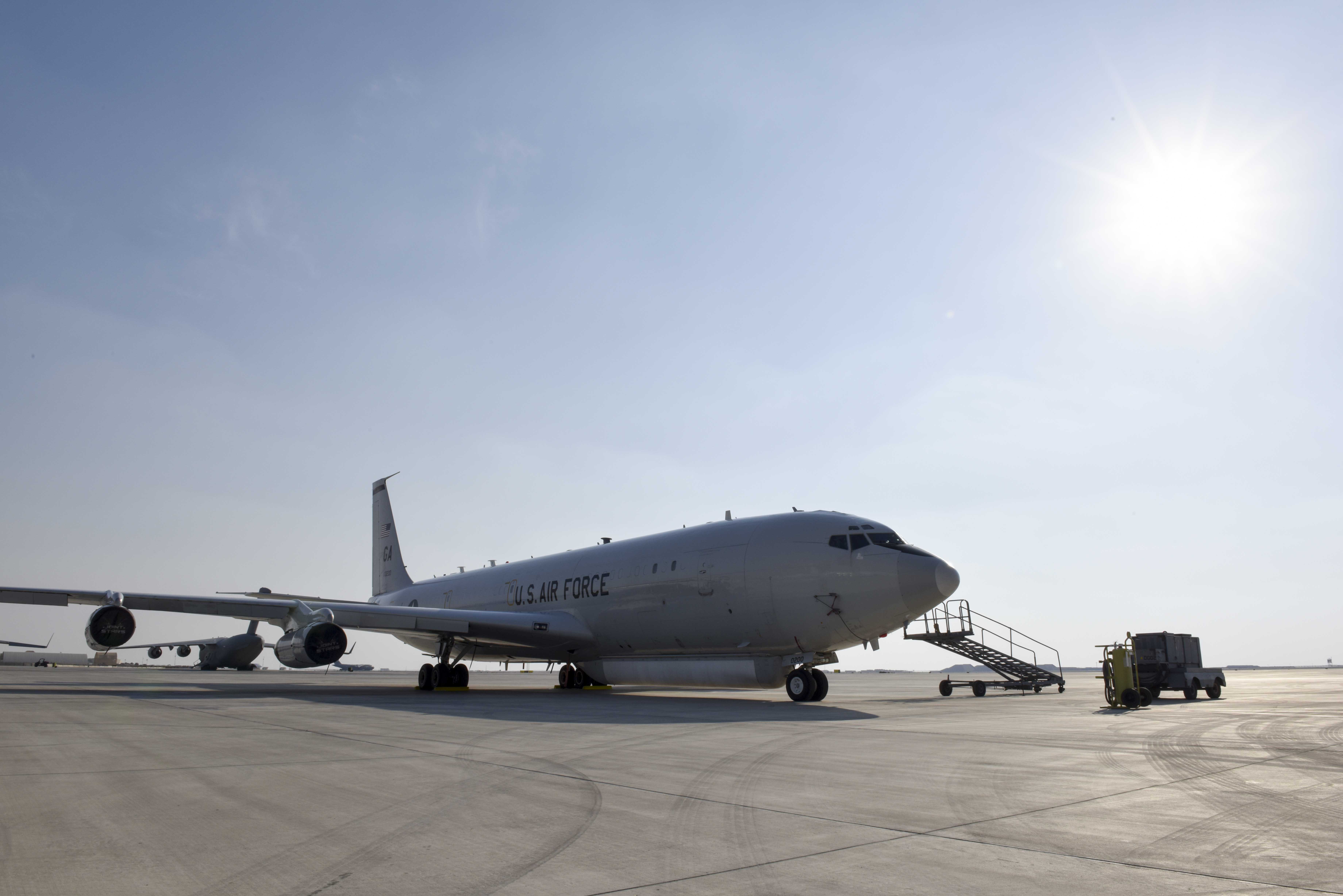 JSTARS return to Al Udeid Air Base