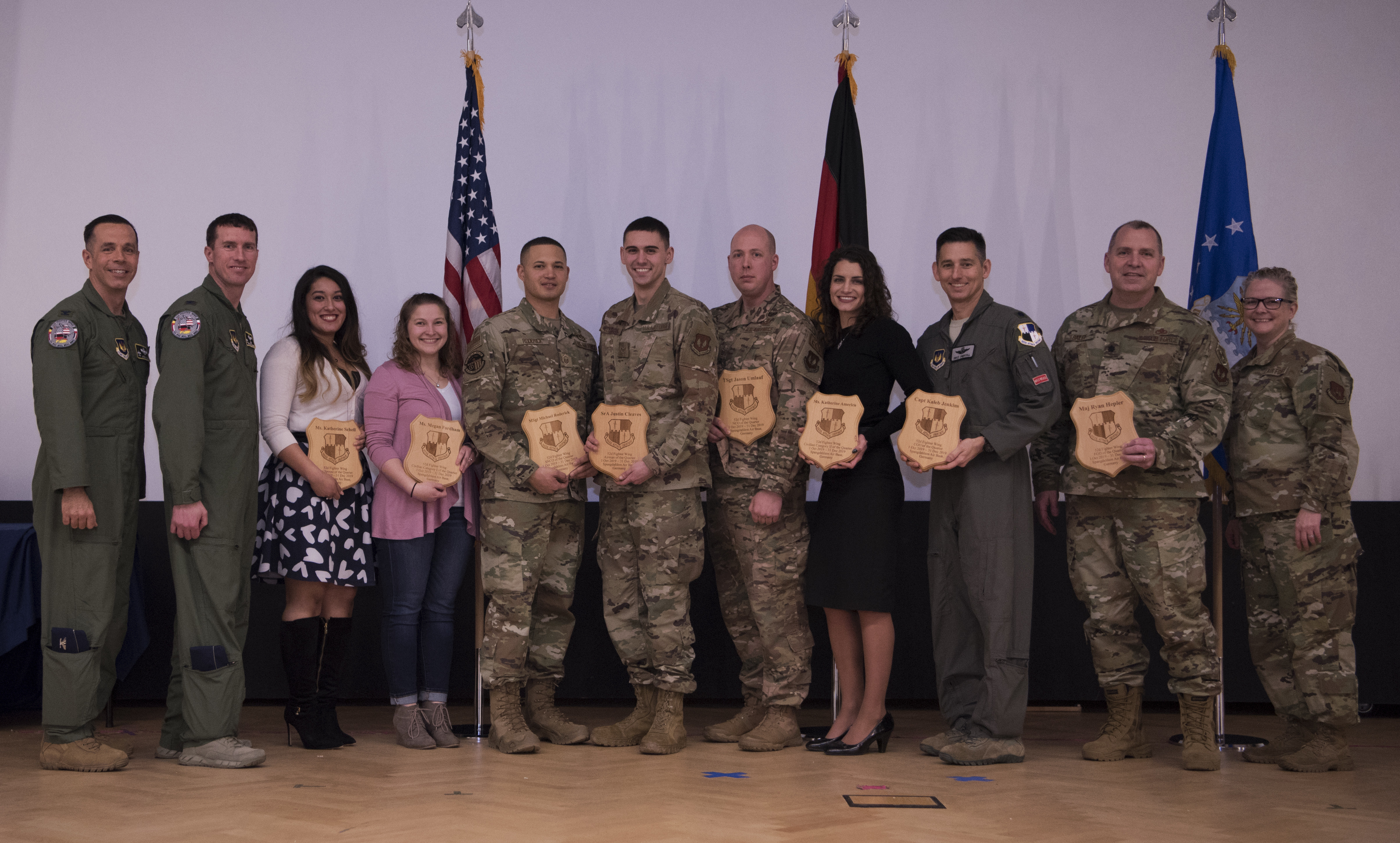 52nd Fighter Wing congratulates quarterly award winners > Spangdahlem ...