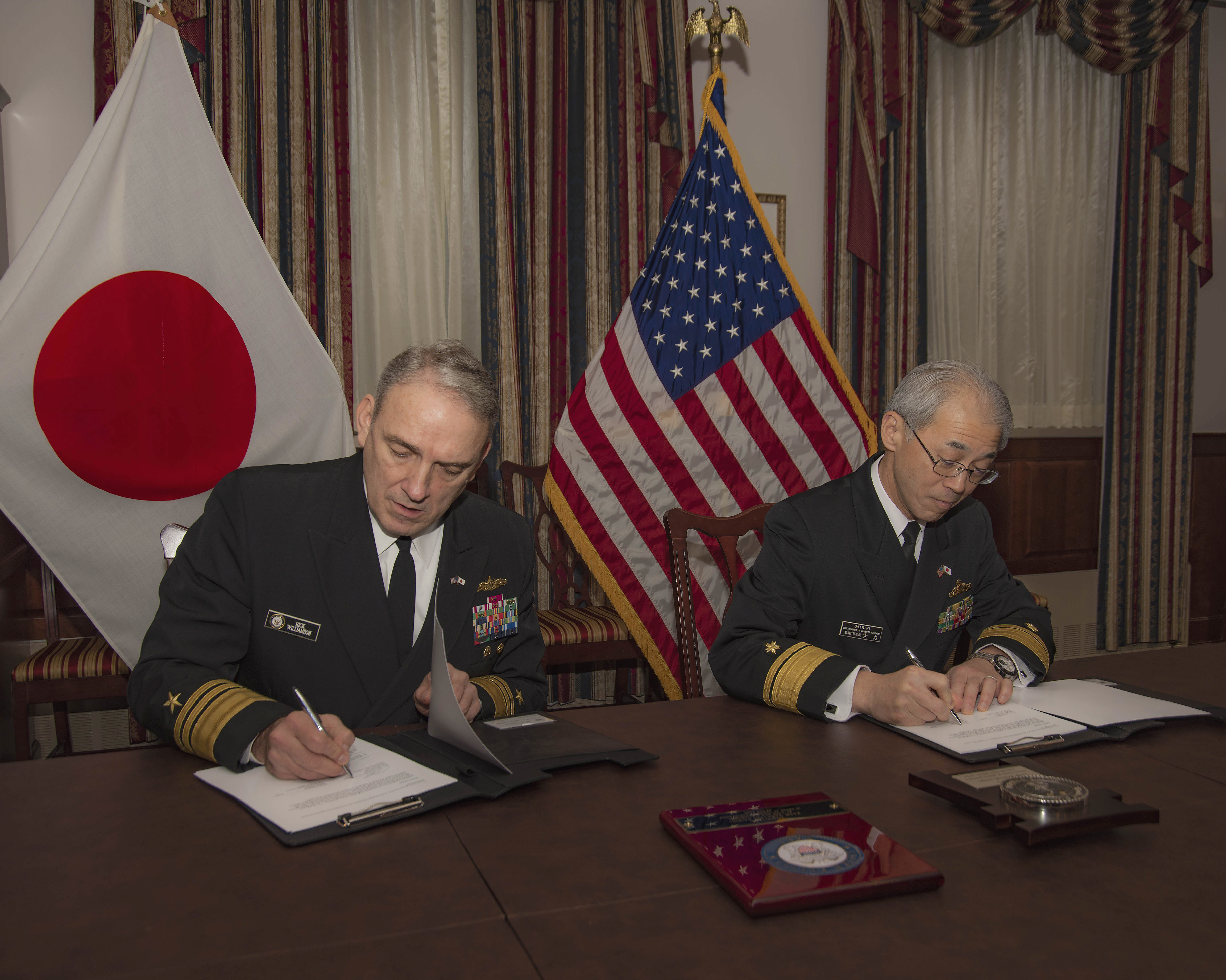 U.S. Navy, Japan Maritime Self Defense Force Sign Logistics ...