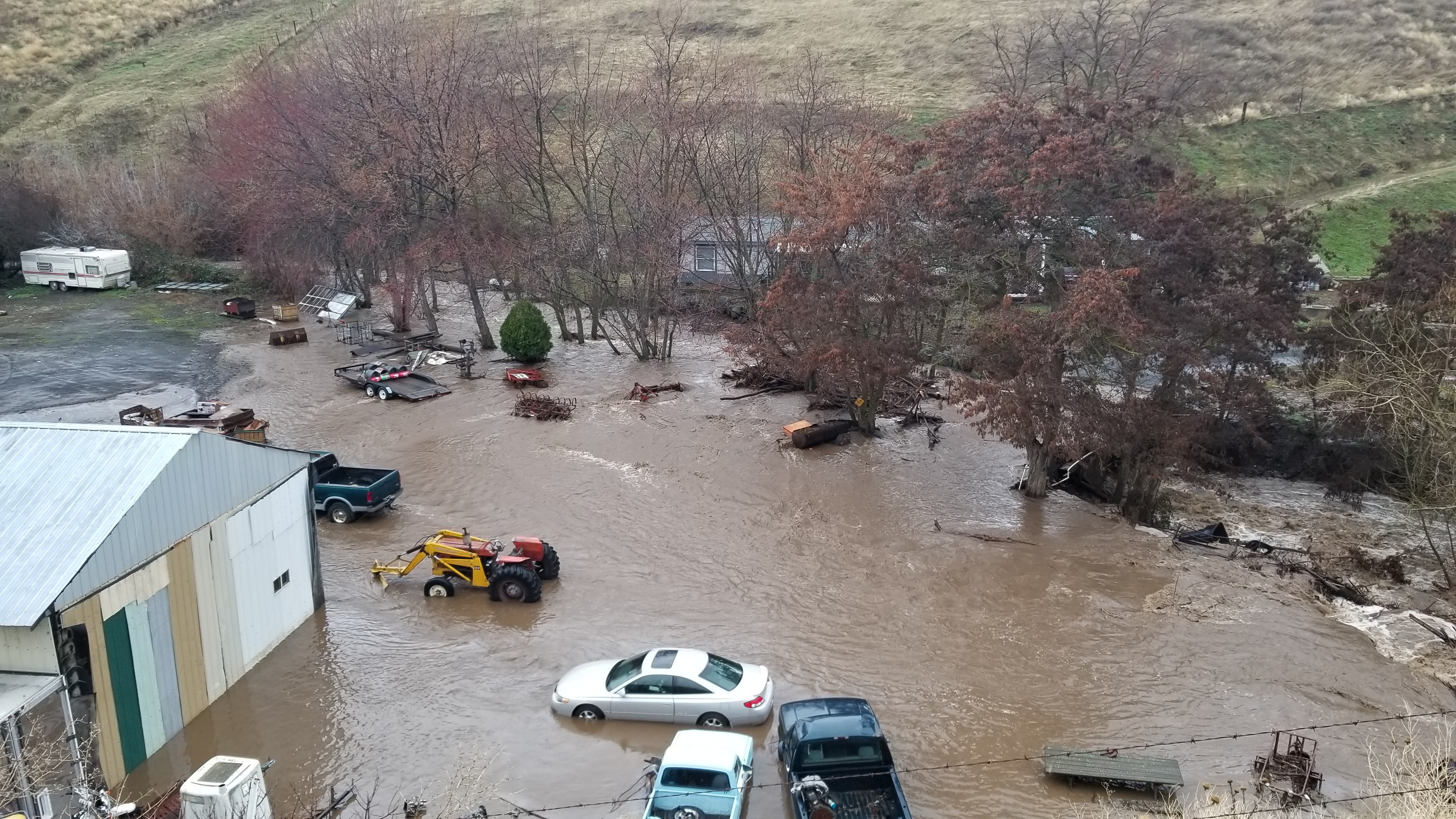 Residential flooding in Milton Freewater.