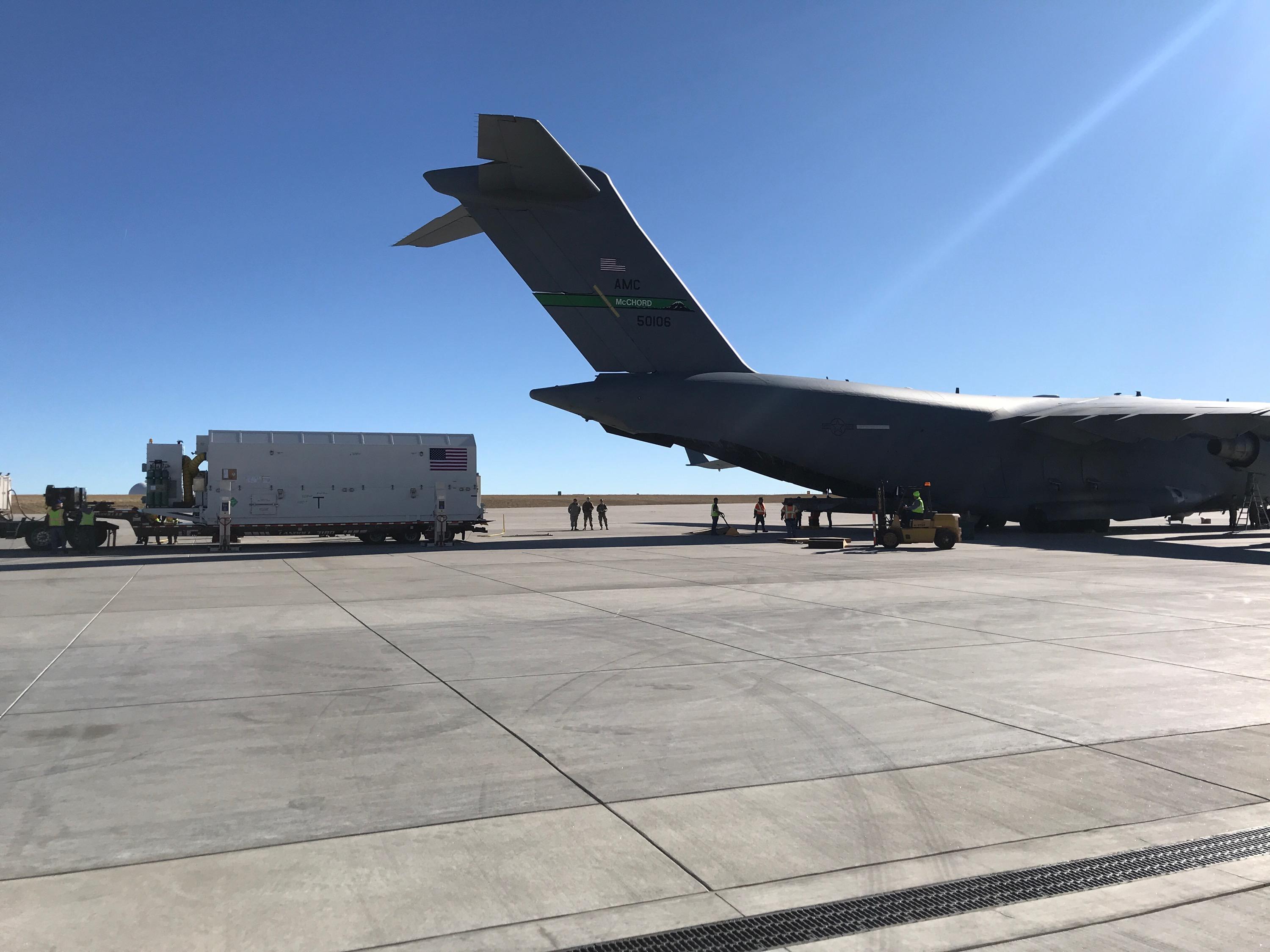 GPS III Space Vehicle 03 safely arrives in Florida > Los Angeles Air ...