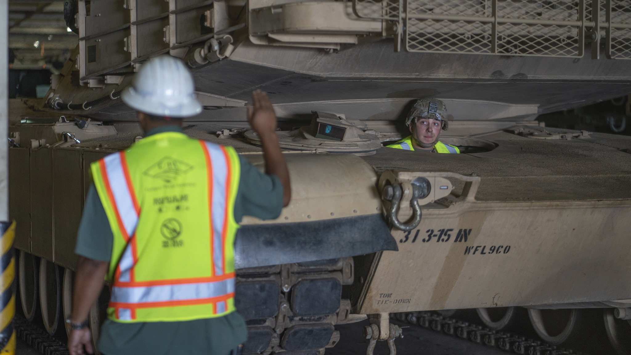 3rd Infantry Division loads equipment in Savannah, Georgia for DEFENDER ...
