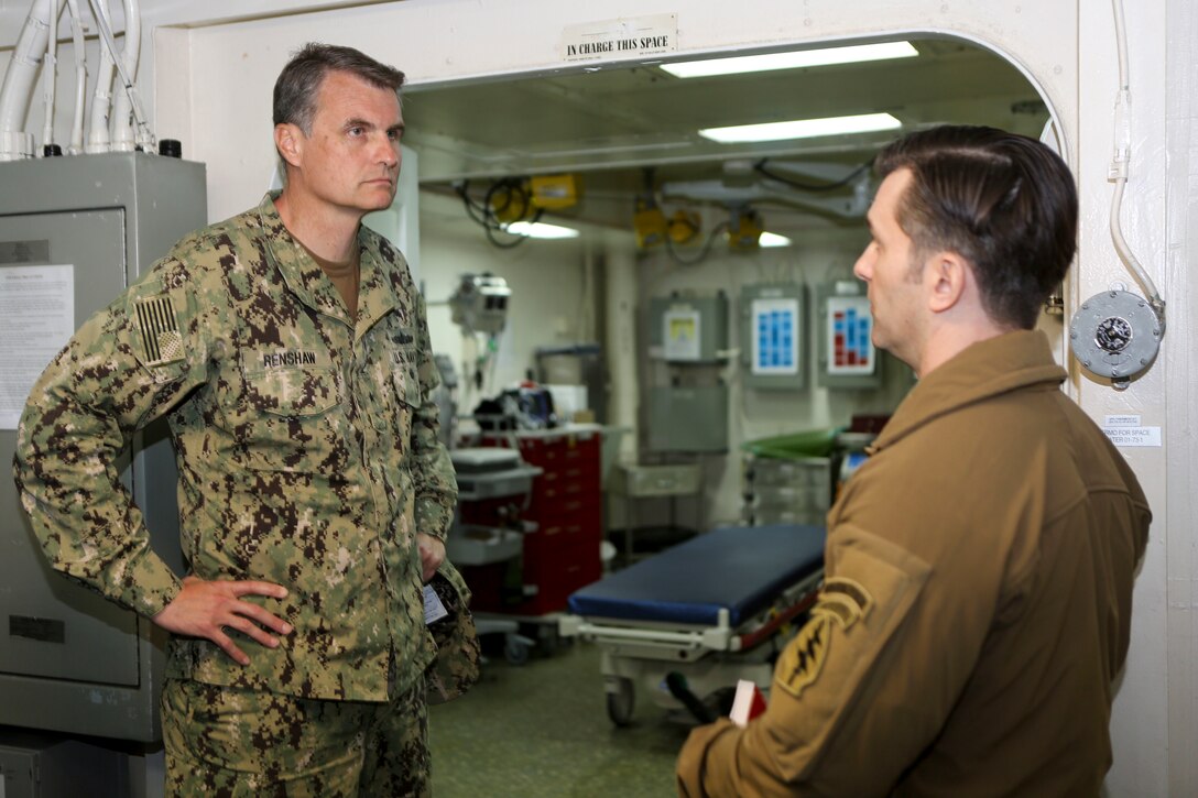 Rear Adm. Renshaw Visits Bataan