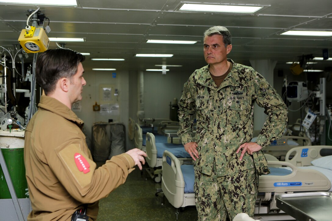 Rear Adm. Renshaw Visits Bataan