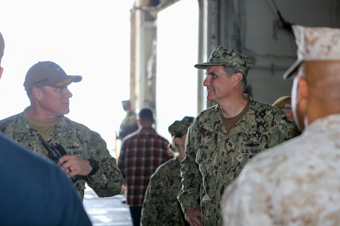 Rear Adm. Renshaw Visits Bataan