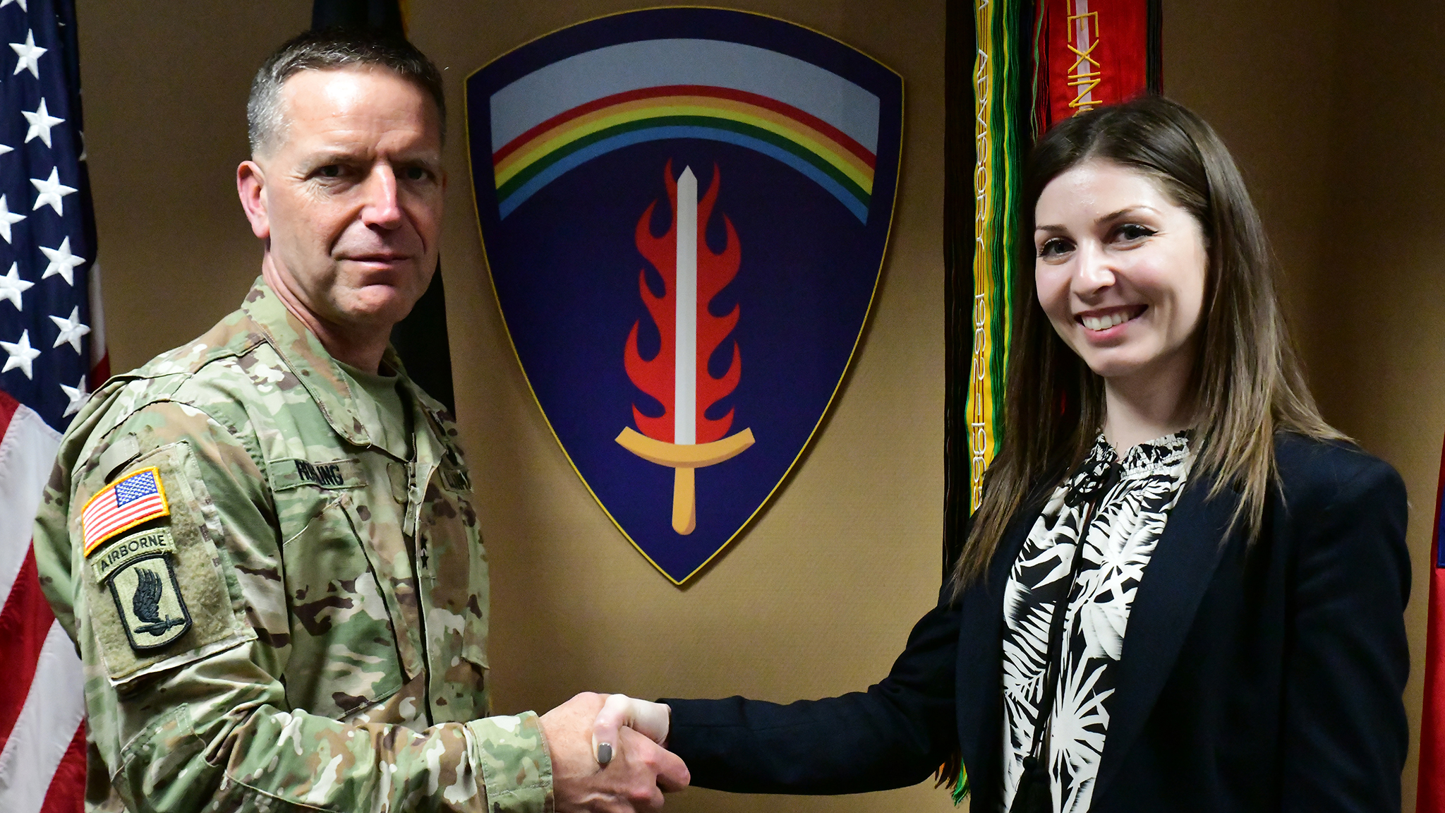 U.S. Army Europe welcomes the first its first Romanian national employee
