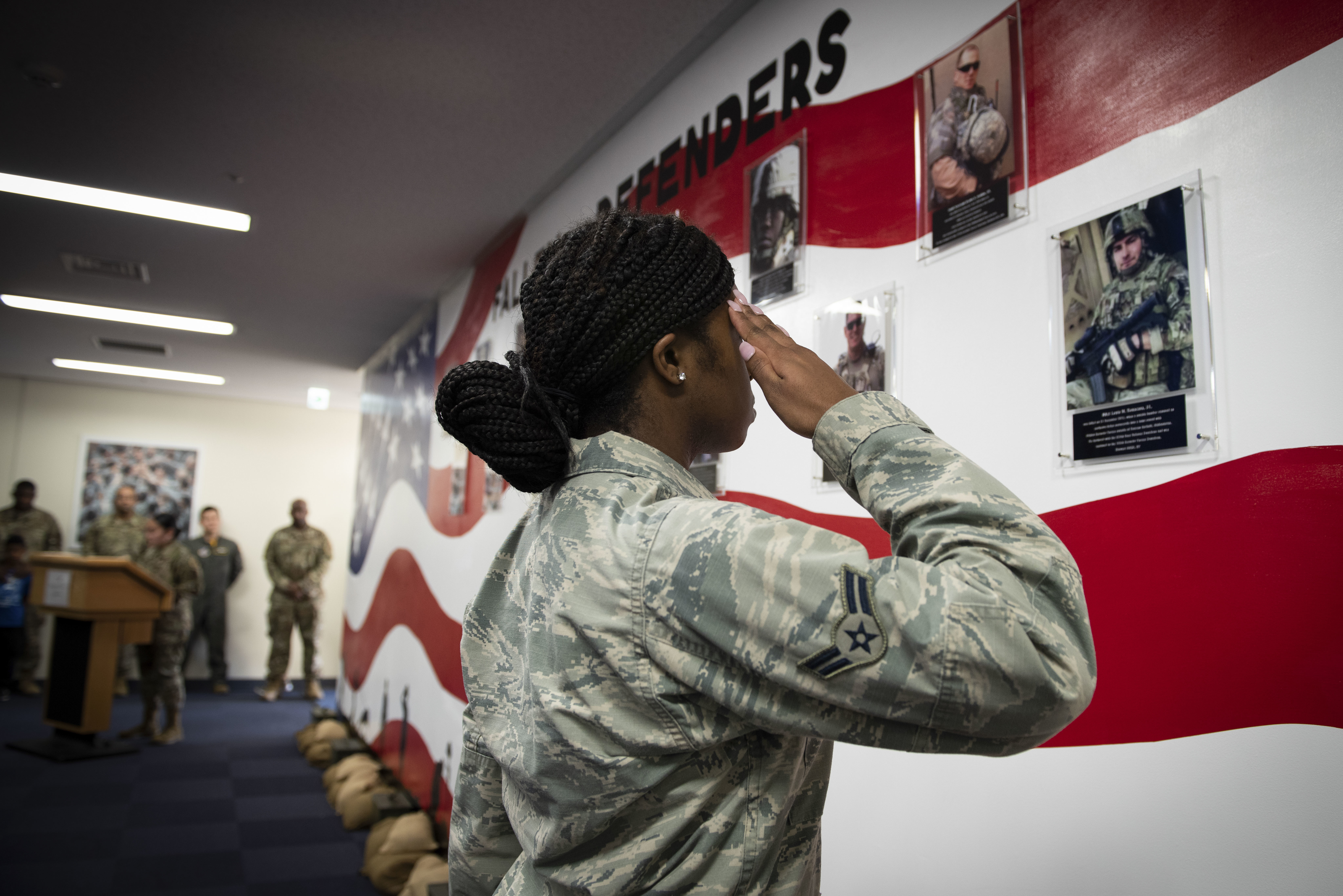 374th SFS Airmen honor Fallen Defender comrades with a mural