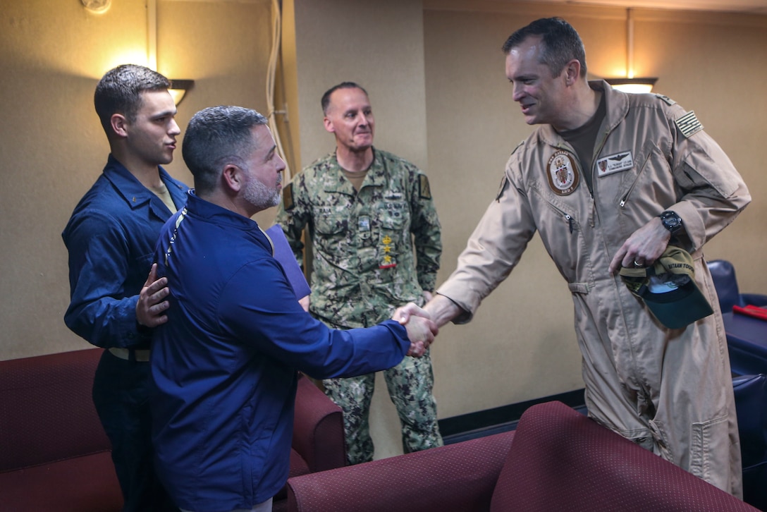 Kuwait Naval Forces distinguished guests visit USS Bataan