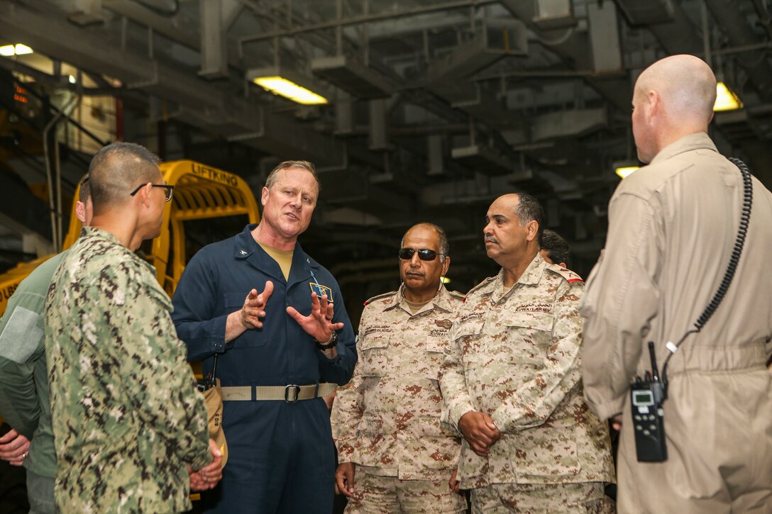 Kuwait Naval Forces distinguished guests visit USS Bataan