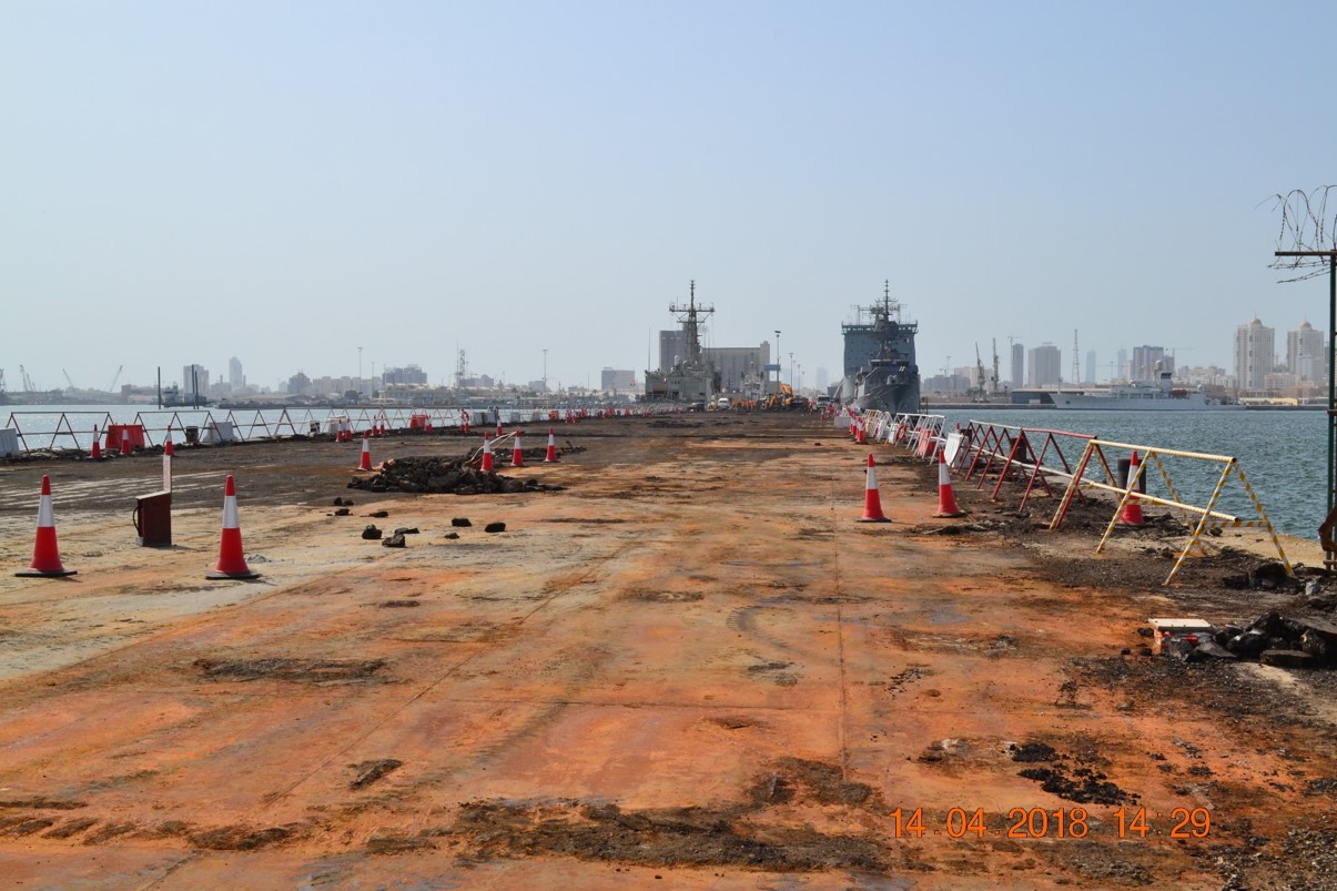 Old Naval pier at NSA Bahrain