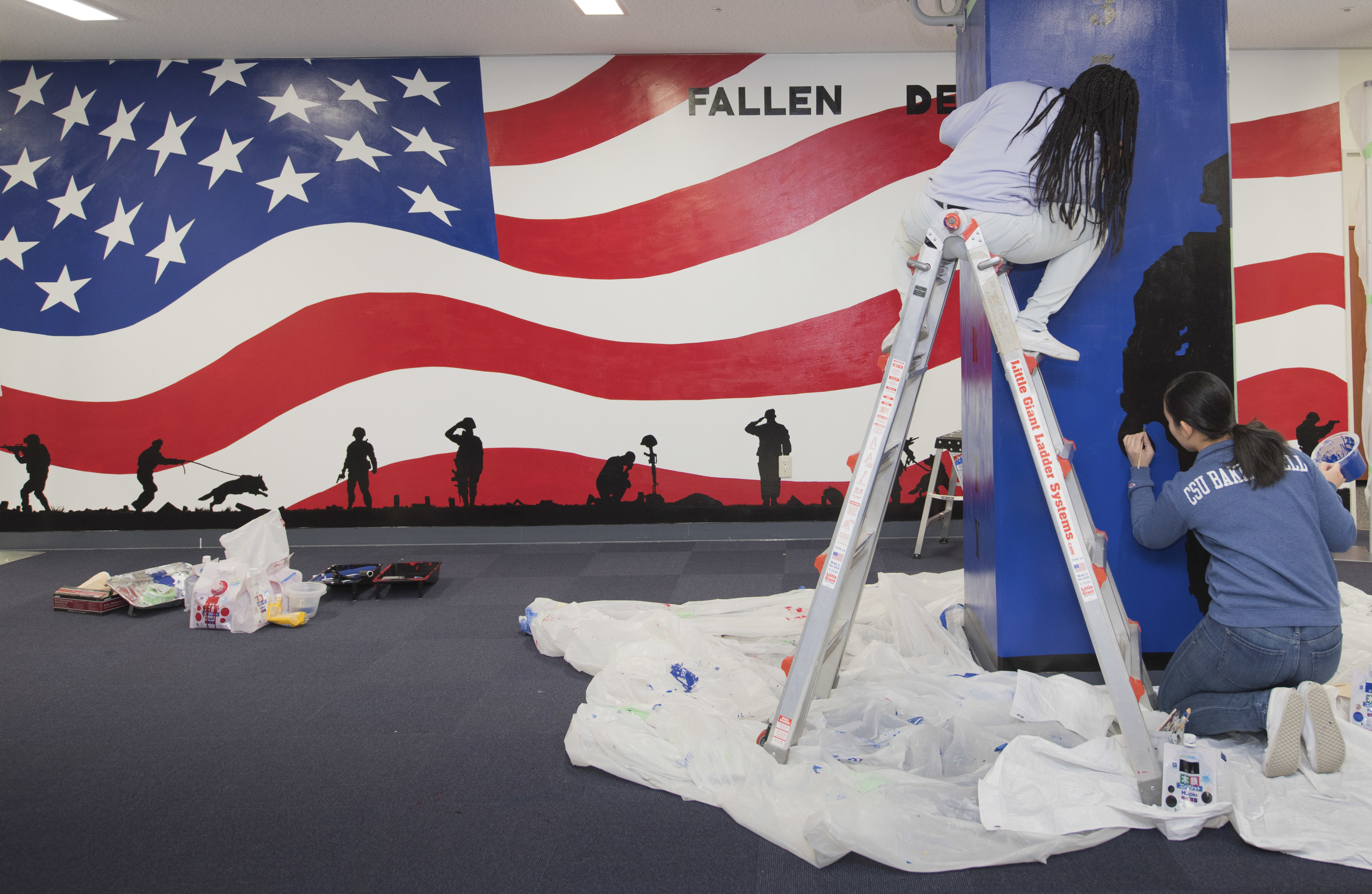 374th SFS Airmen honor Fallen Defender comrades with a mural > Seventh ...