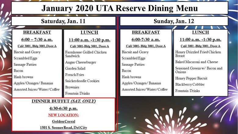 Renovation of Vanwey dining facility extended; Reserve January UTA menu ...