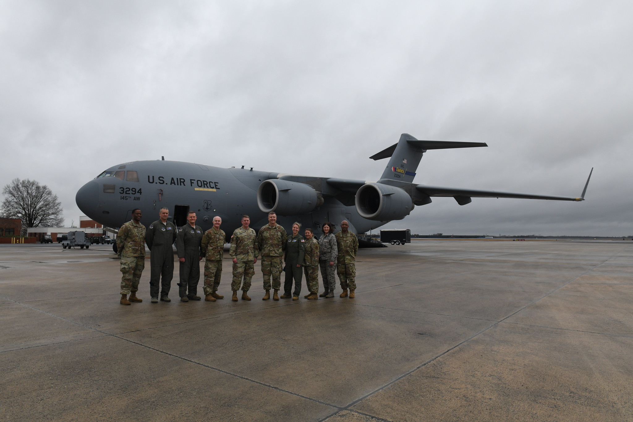 New North Carolina Adjutant General Visit the 145th Airlift Wing