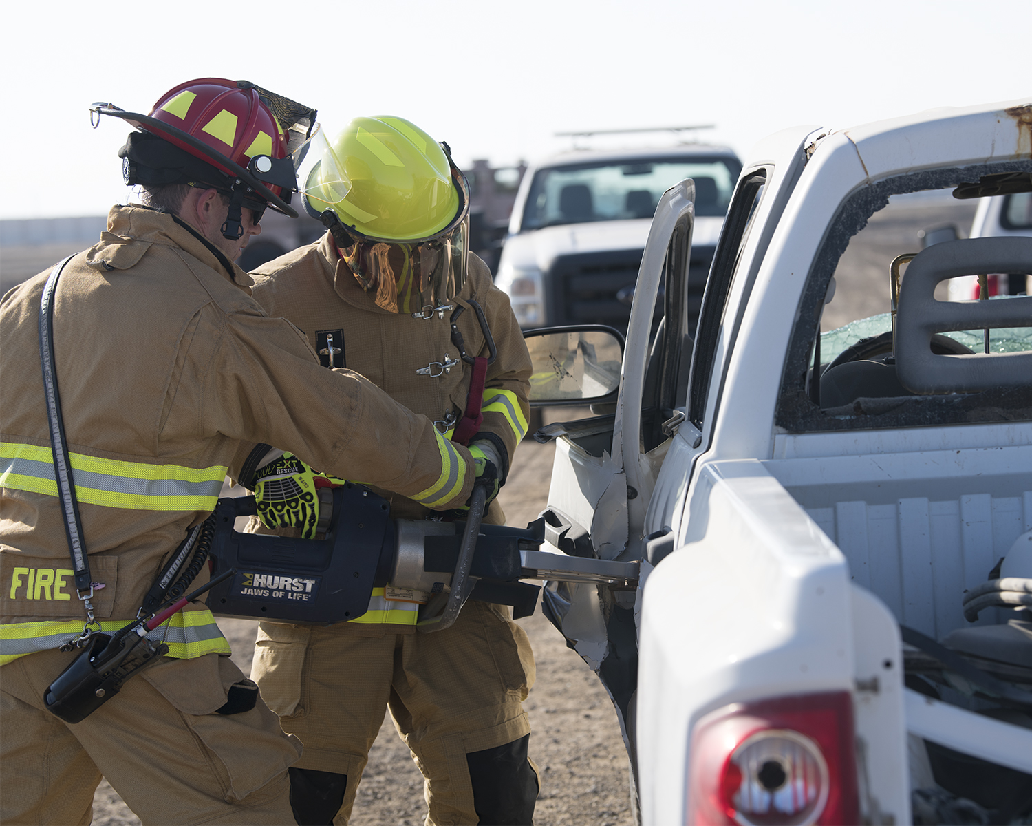 Fire Dept, EOD, leadership participate in vehicle extrication, burn ...