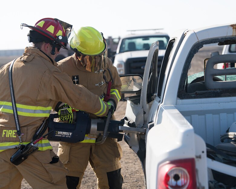 Fire Dept, EOD, leadership participate in vehicle extrication, burn ...