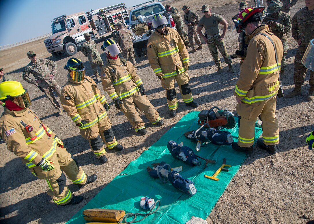 Fire Dept, EOD, leadership participate in vehicle extrication, burn ...