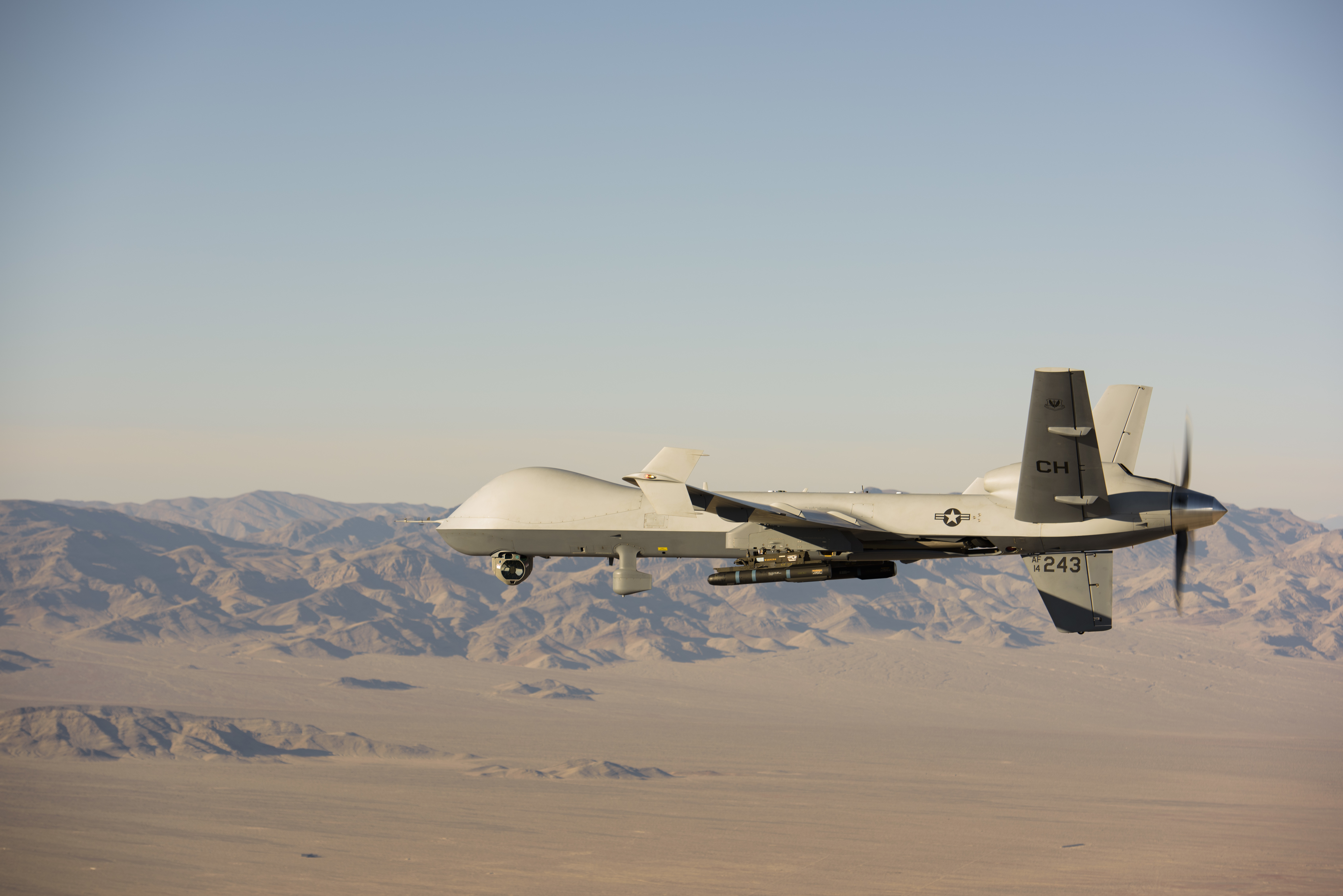 MQ-9 Reaper in flight over the NTTR > Creech Air Force Base > Article ...