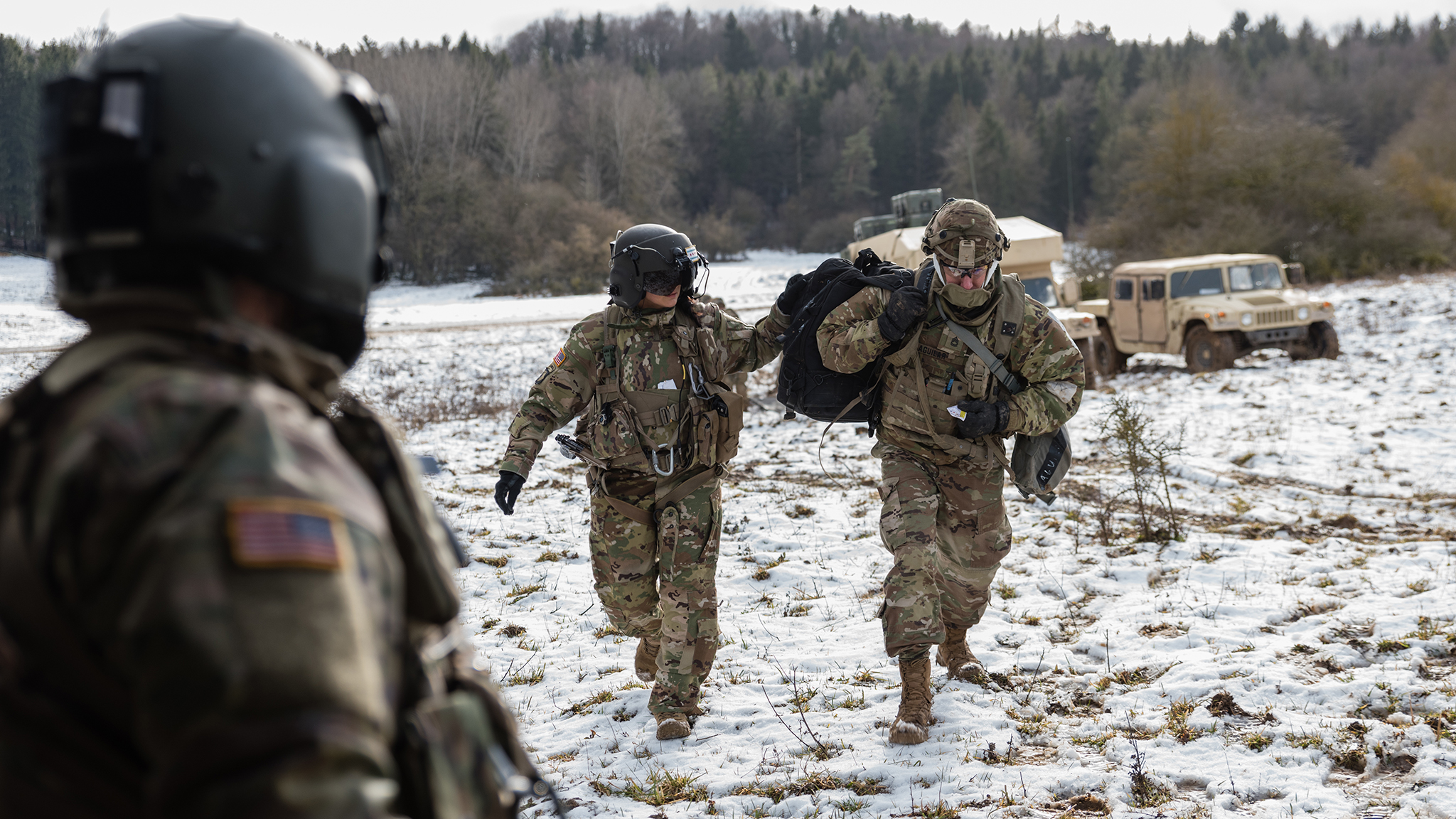 Combined Resolve MEDEVAC training