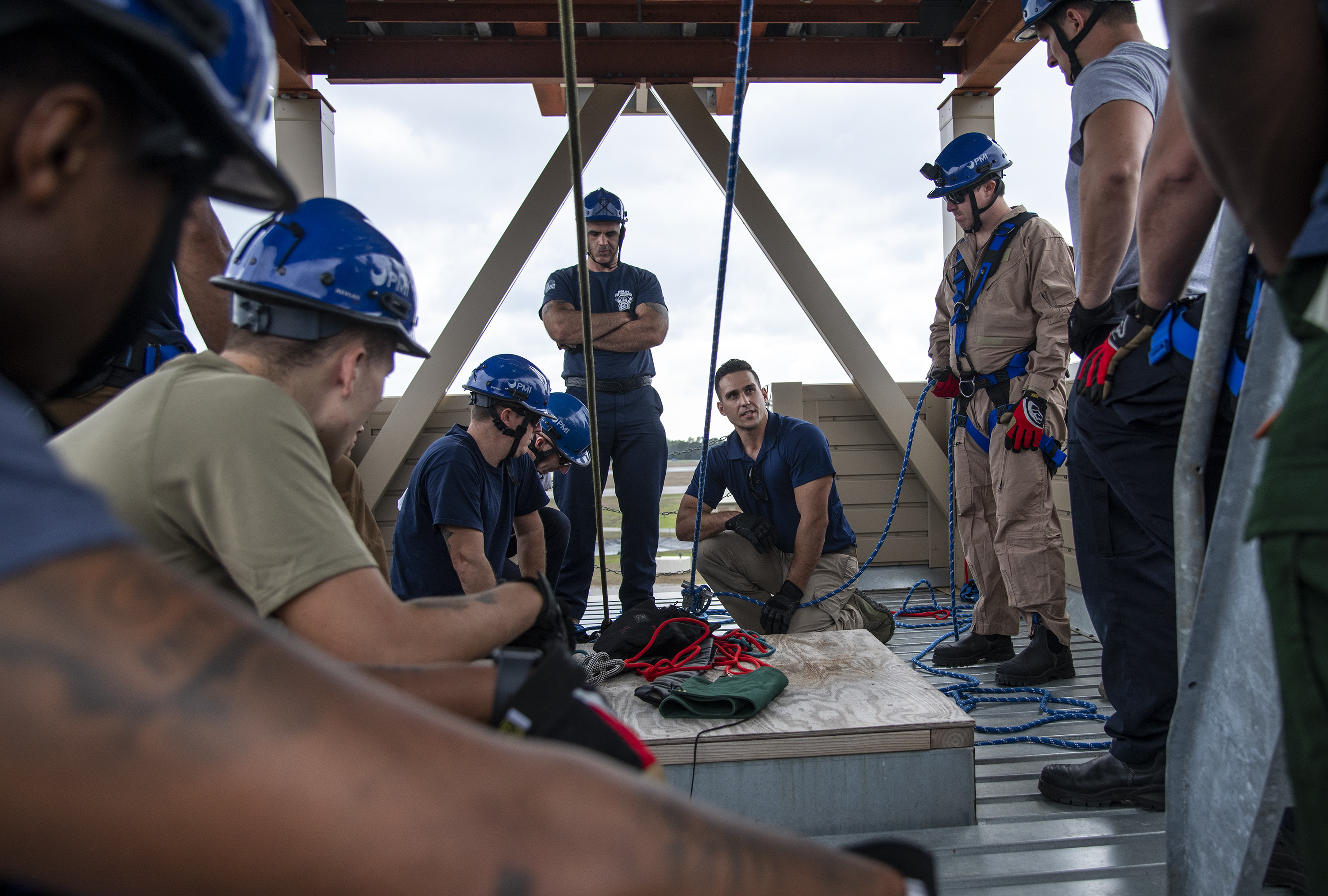 On the ropes: firefighters complete advanced rescue course > Eglin Air ...