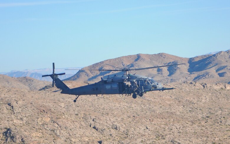 HH-60G, HC-130J fly over Nevada > 53rd Wing > News