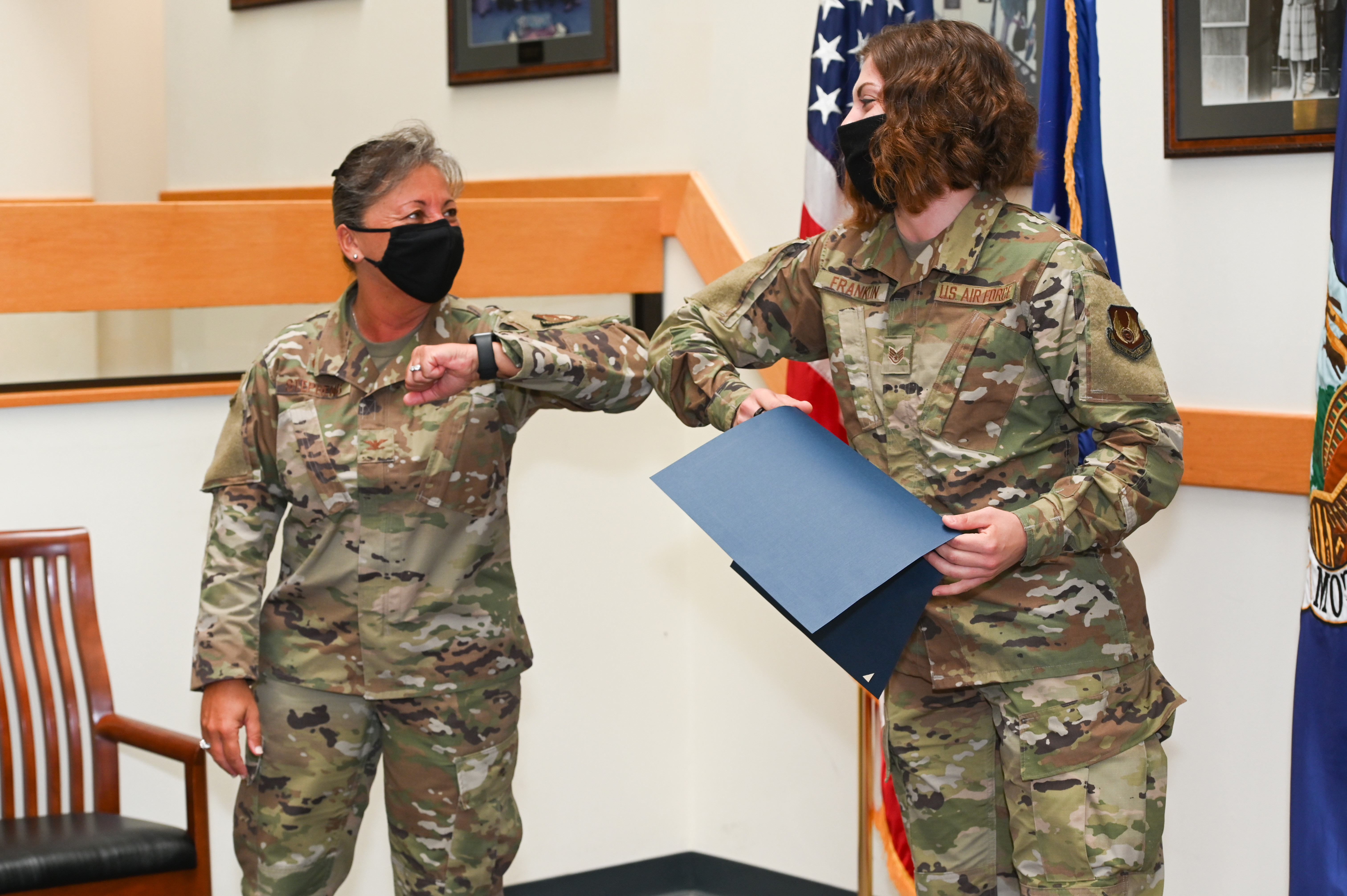 Enlisted Airmen promoted during monthly ceremony