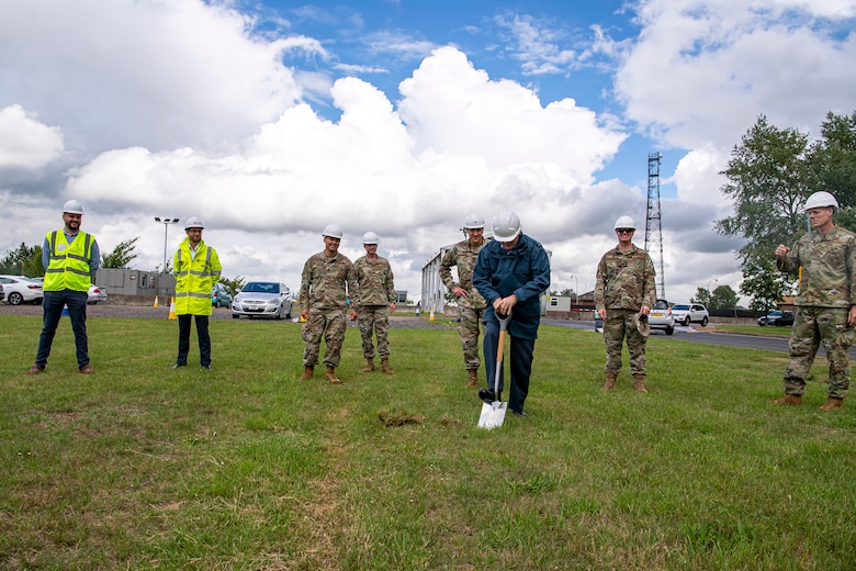 RAF Alconbury breaks ground on gate construction > 501st Combat Support ...