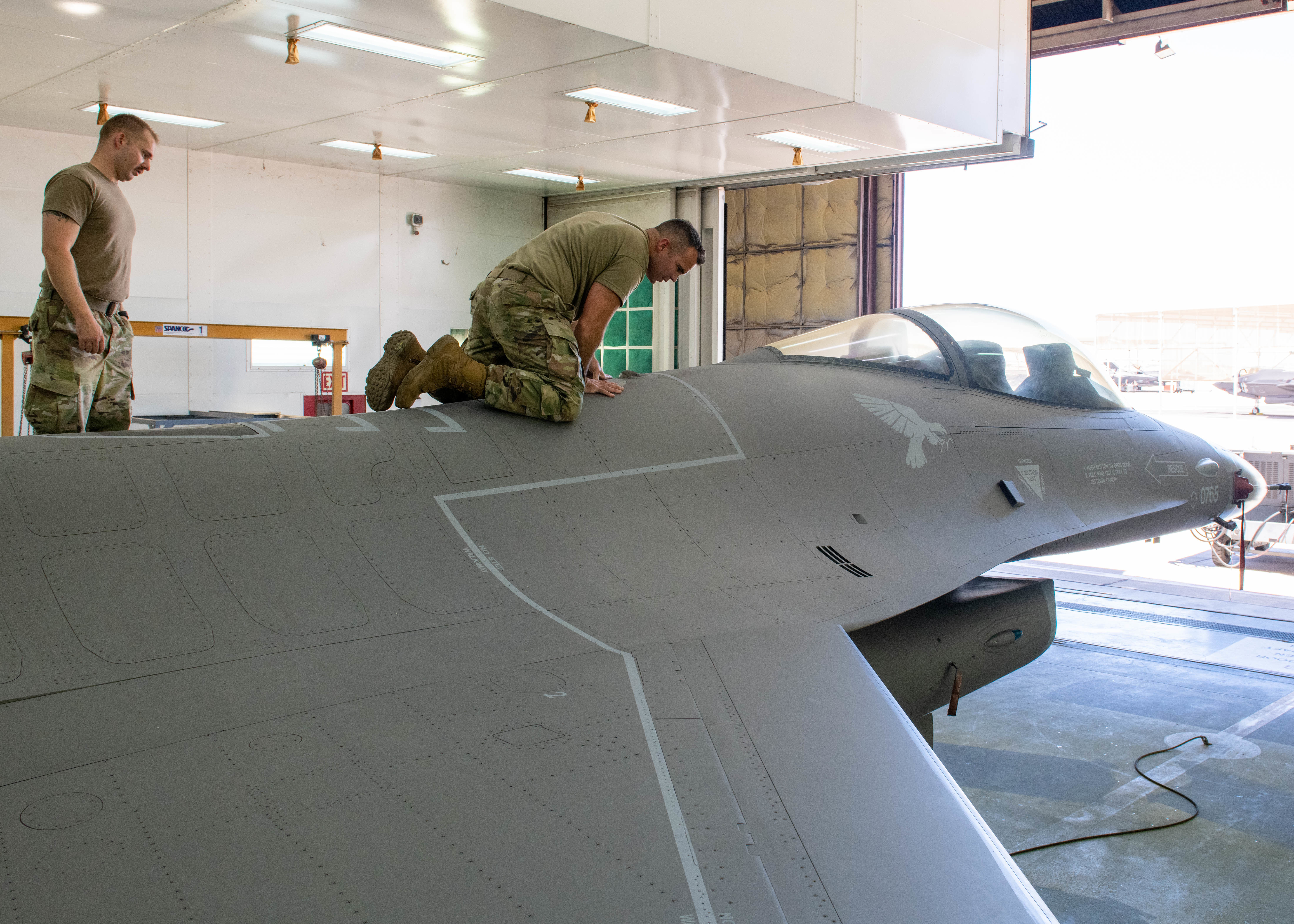 Luke changes F-16 paint scheme to single color > Air Education and ...