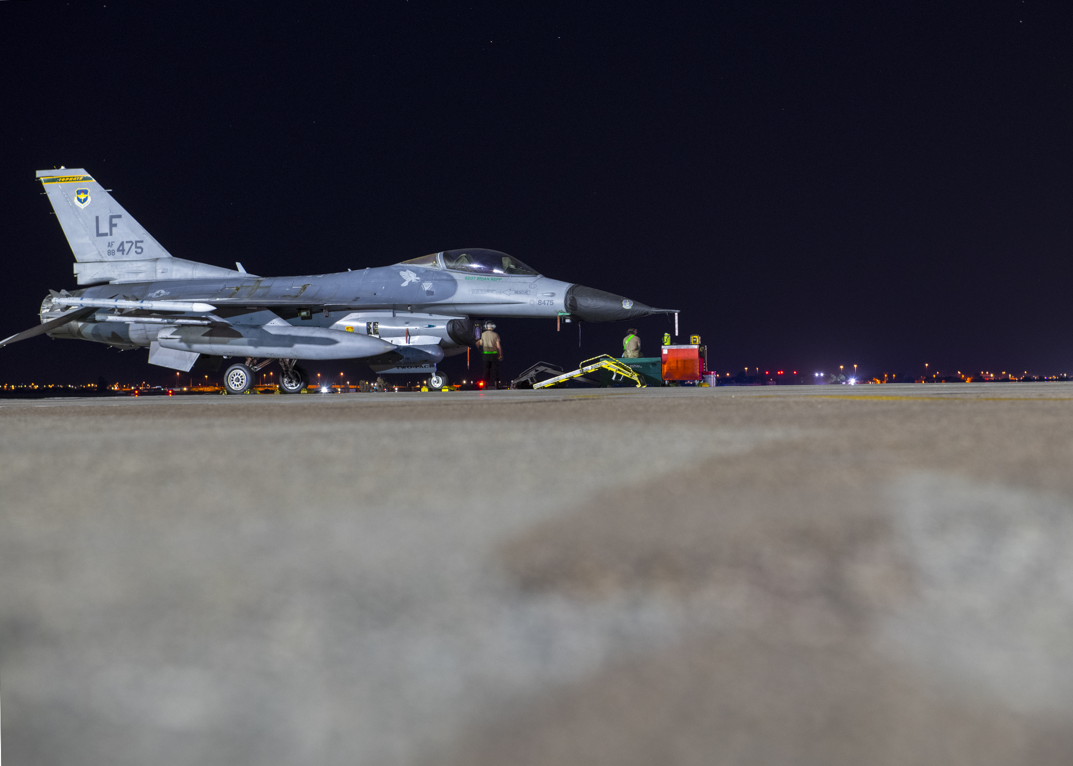 Nighttime on the flightline > Luke Air Force Base > Article Display
