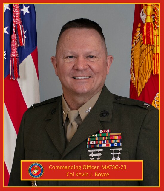 Colonel Kevin J. Boyce > Training Command > Biography