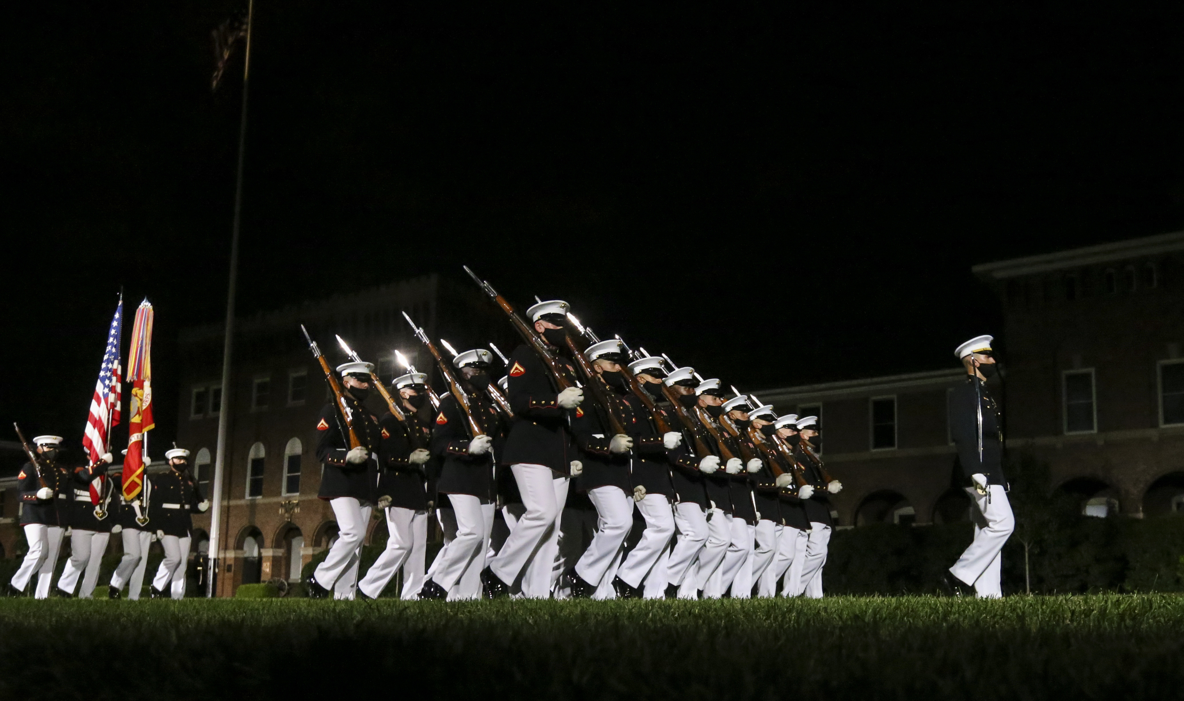 Marine March in Friday Evening Parade 07.10.2020