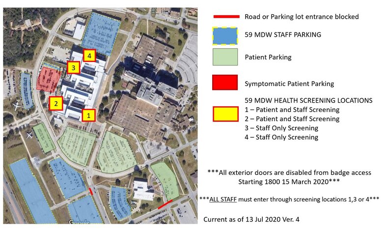 Wilford Hall updates entry points, changes COVID drive-thru screening ...