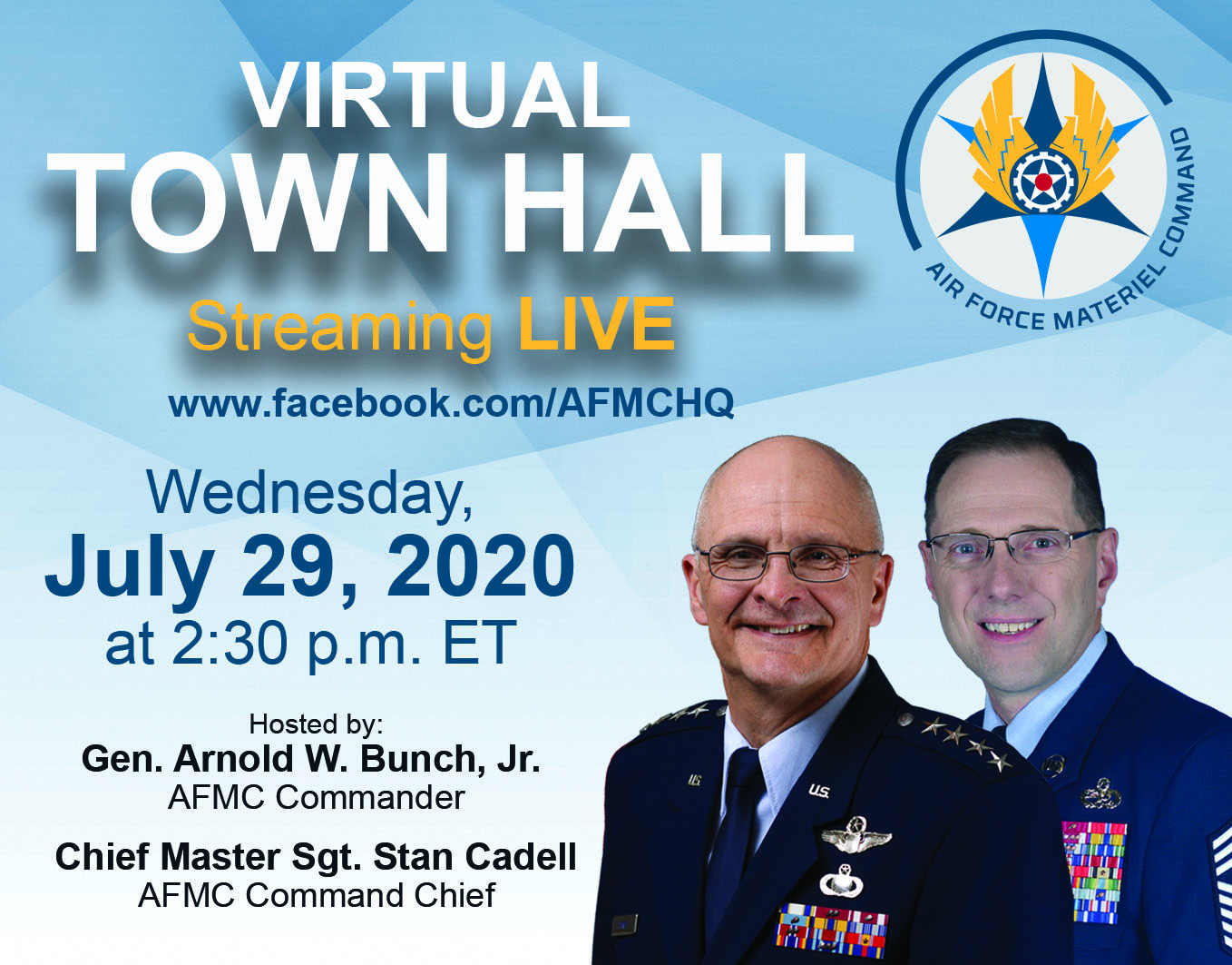 AFMC command team to host virtual town hall > Air Force Nuclear Weapons ...