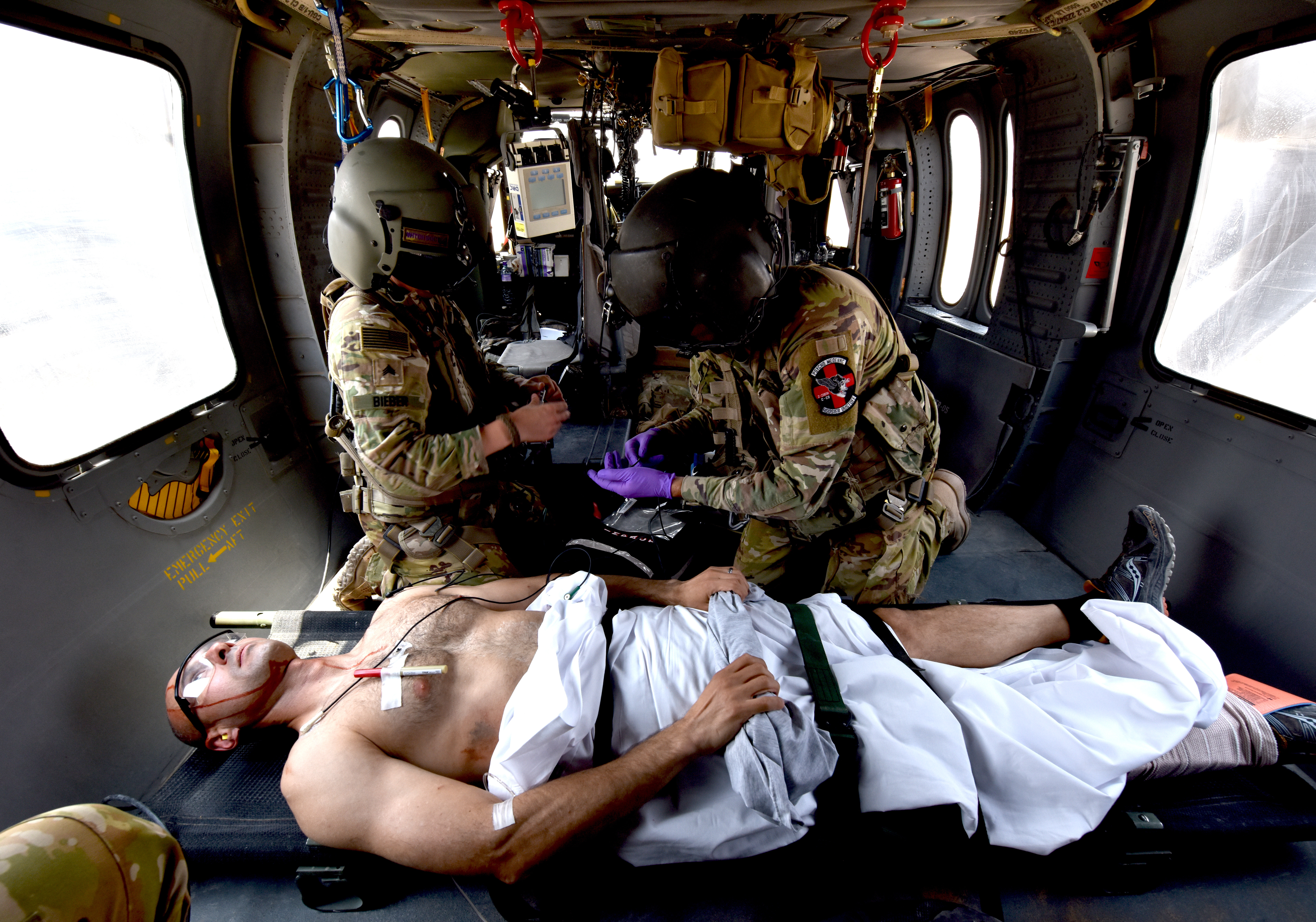 378th EMEDS conduct trauma exercise with MEDEVAC