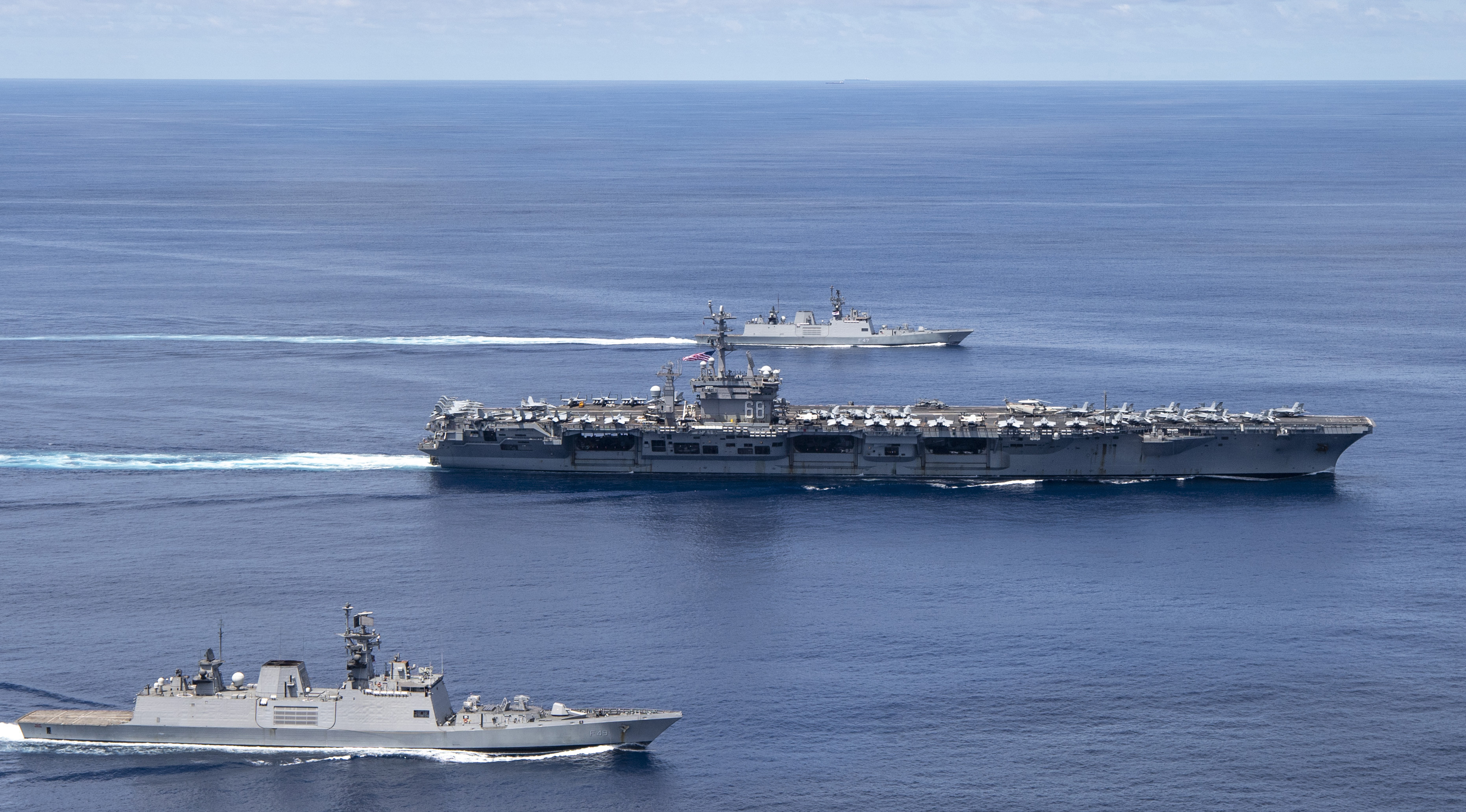 Nimitz Strike Group Participates in Cooperative Exercises with Indian ...