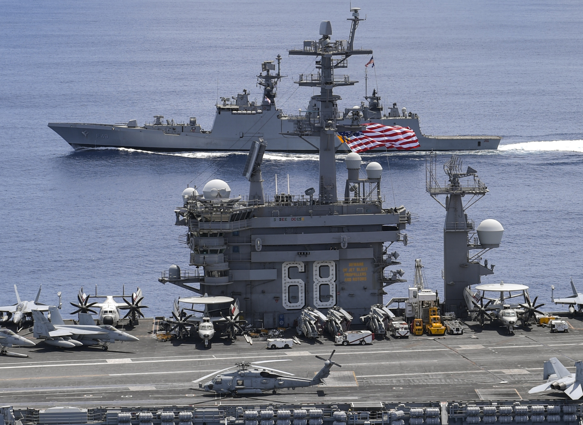 Nimitz Strike Group Participates in Cooperative Exercises with Indian ...