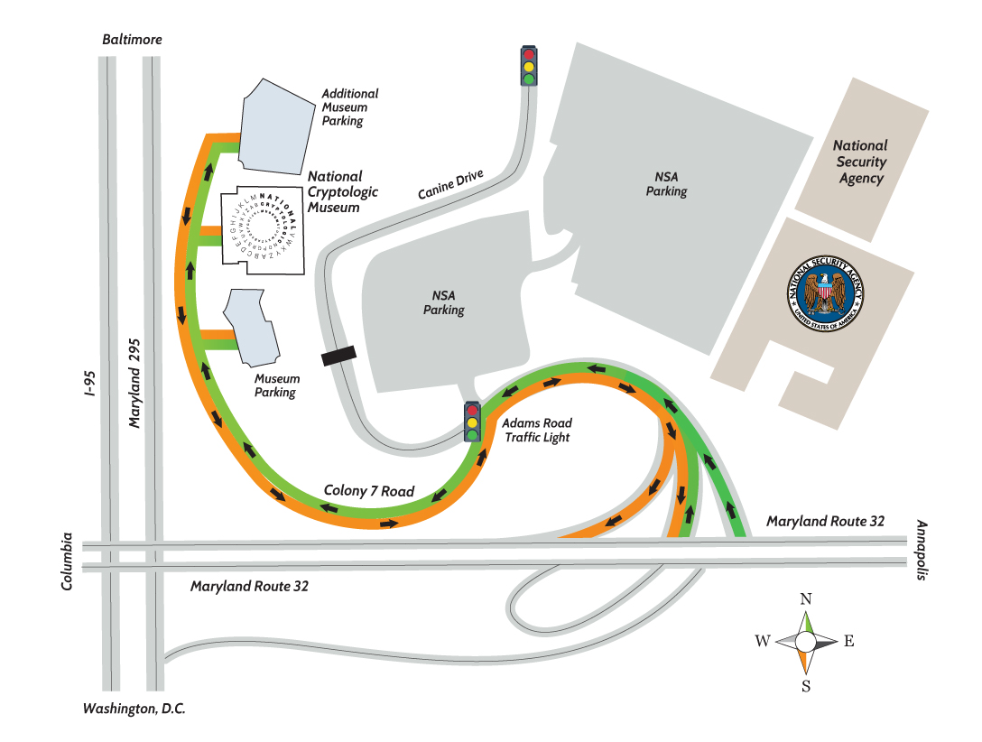 National Cryptologic Museum - Simple Map