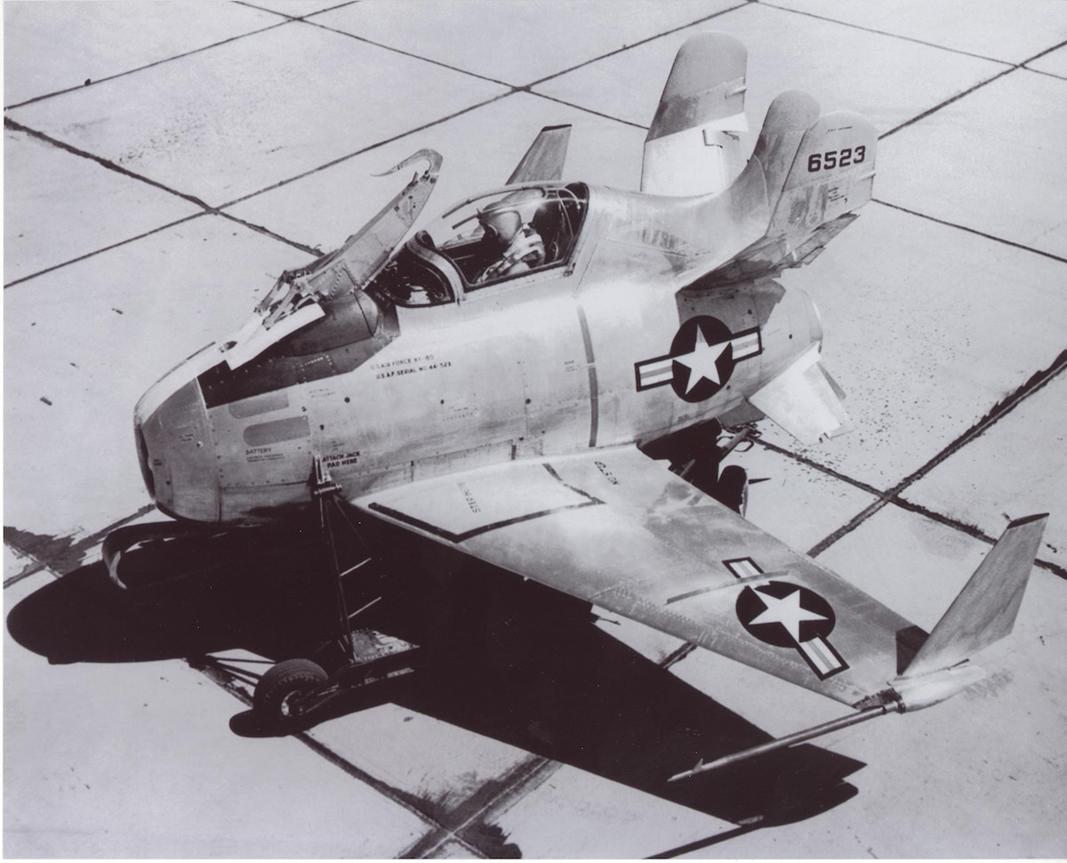 August 23, 1948: XF-85 Goblin Aircraft Debuts > Air Force Test Center ...