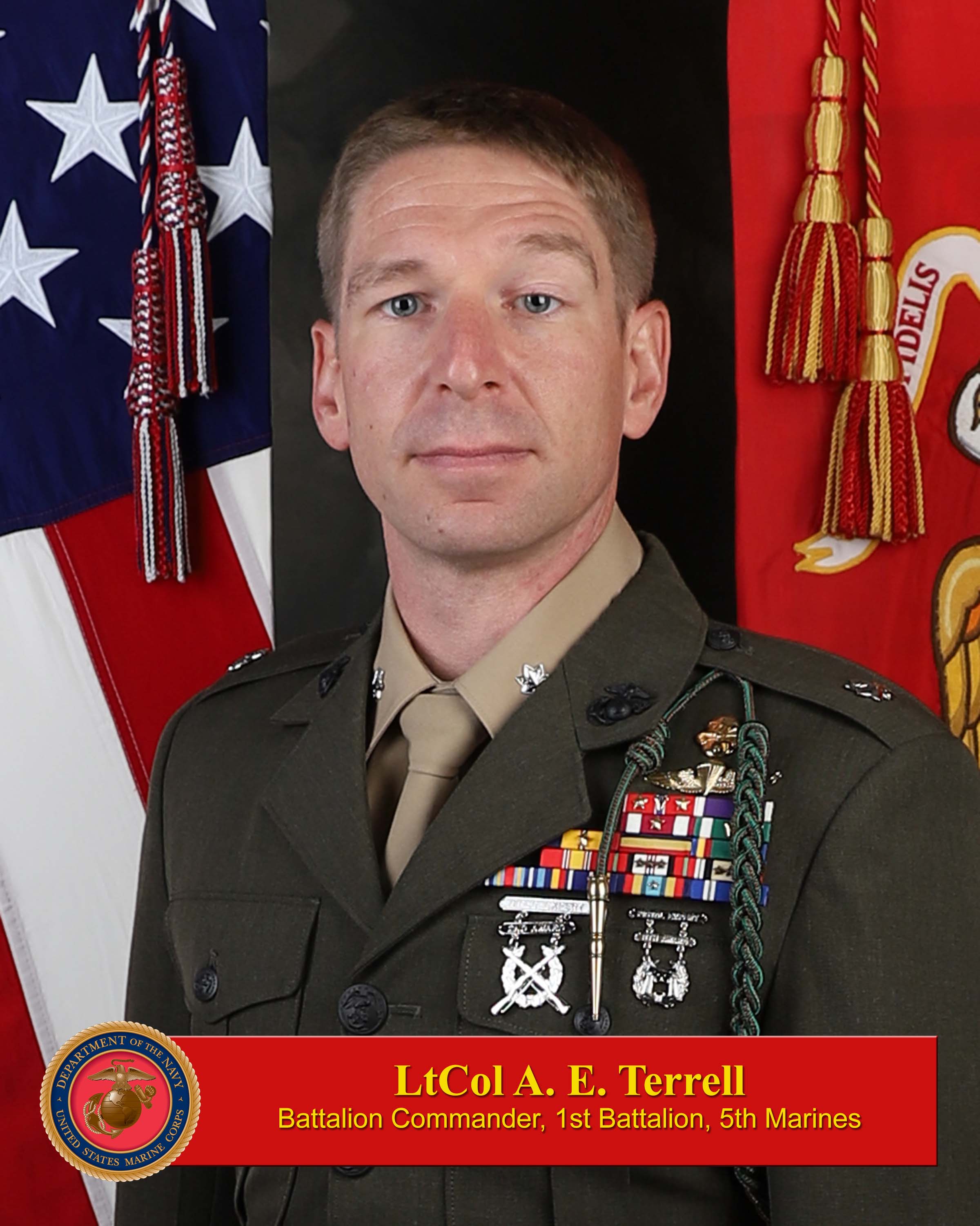 LtCol Andrew Terrell > 1st Marine Division > Leaders