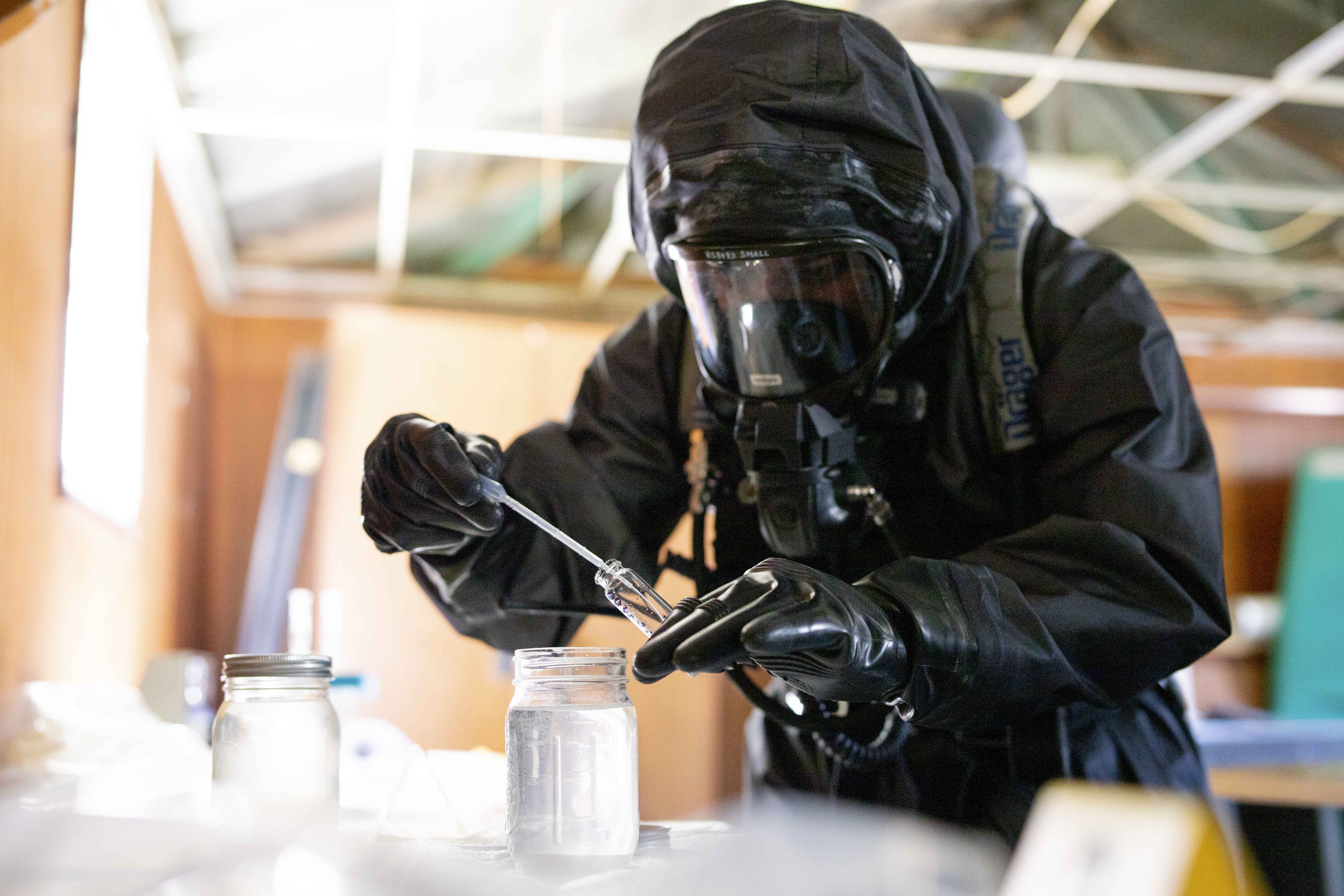 Decontamination Line | U.S. Department of War