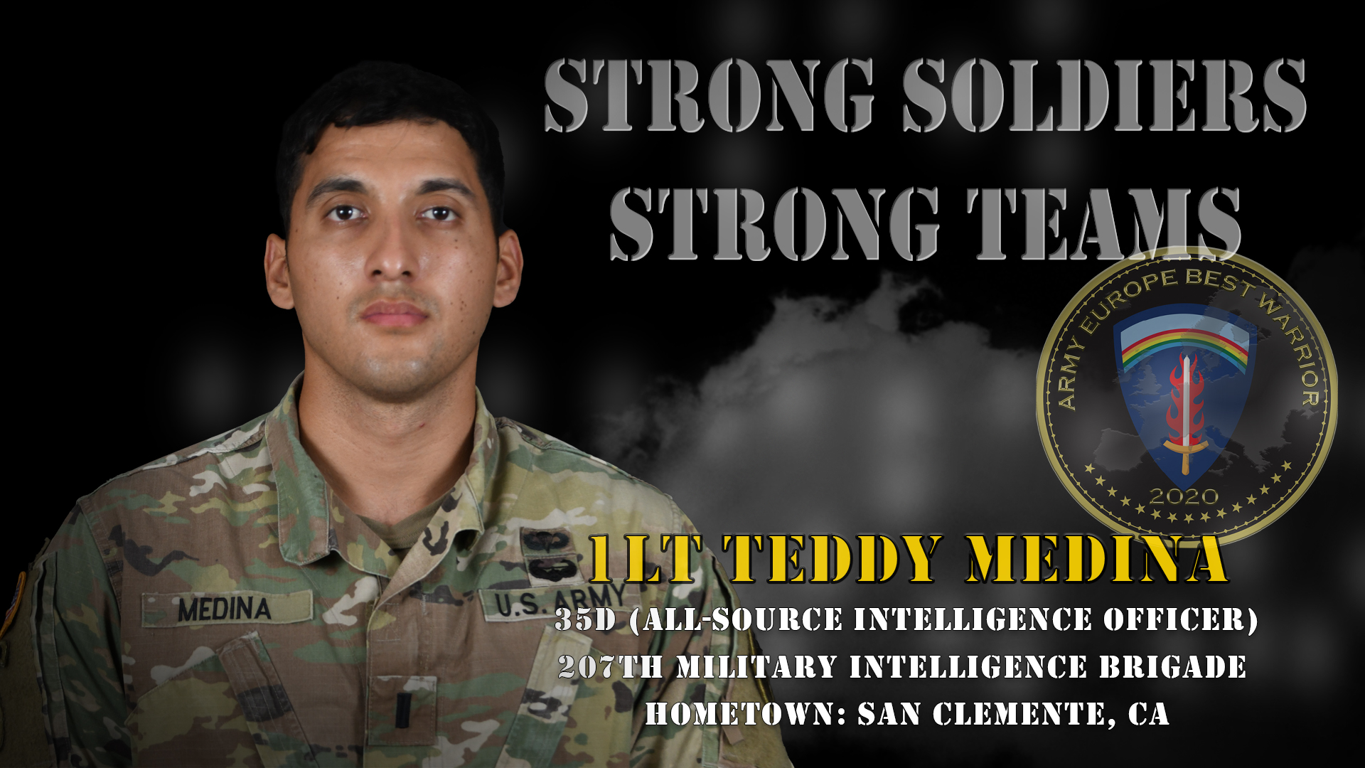 U.S. Army Europe Best Warrior 2020 Competitor: 1st Lt. Teddy Medina