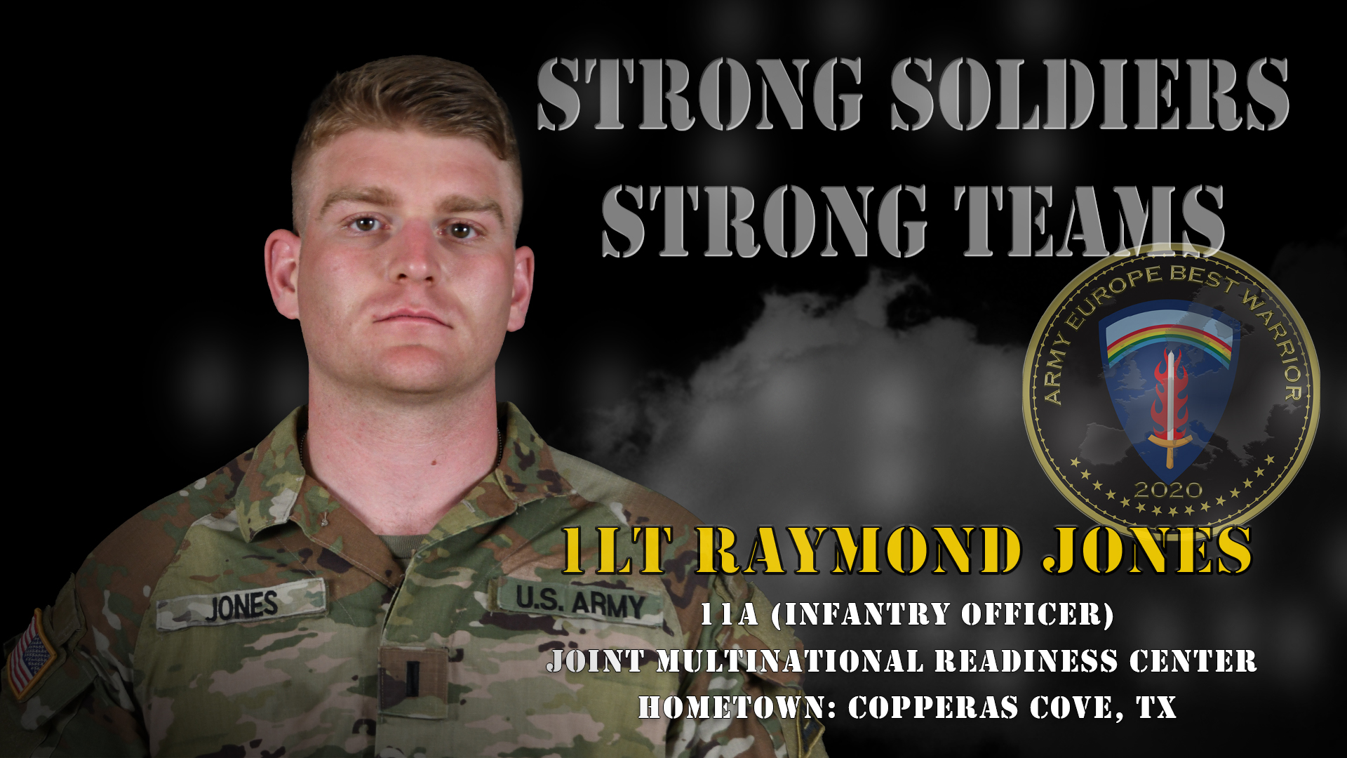 U.S. Army Europe Best Warrior 2020 Competitor: 1st Lt. Raymond Jones