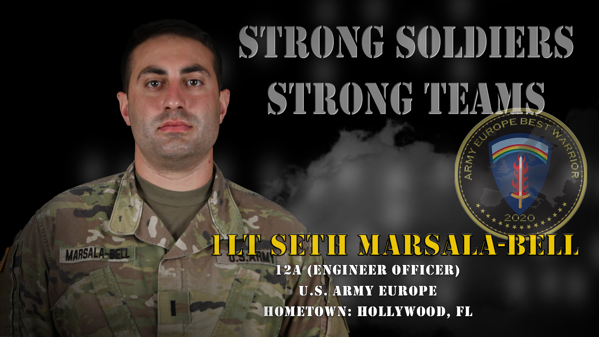 U.S. Army Europe Best Warrior 2020 Competitor: 1st Lt. Seth Marsala-Bell