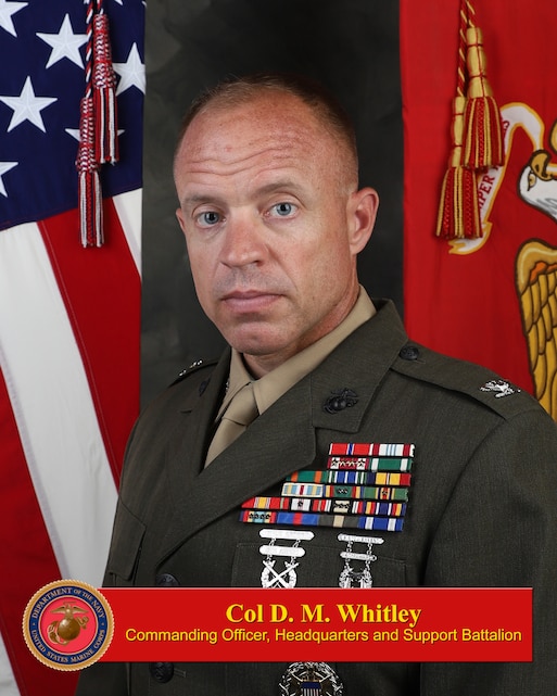 Colonel Daniel M. Whitley > Marine Corps Base Camp Pendleton > Biography