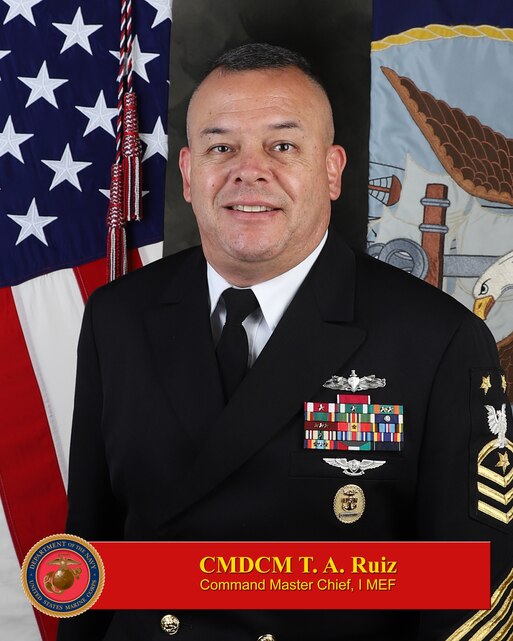 CMDCM(SW/AW/IW) Toby A. Ruiz > I Marine Expeditionary Force > I MEF Leaders