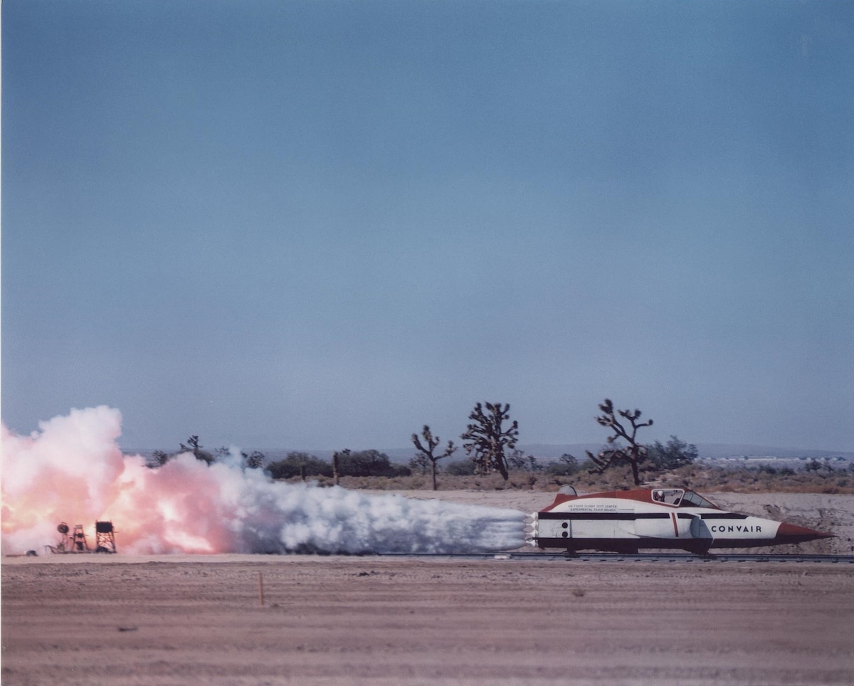 June 18, 1956: Rocket Sled World Record > Air Force Test Center > News