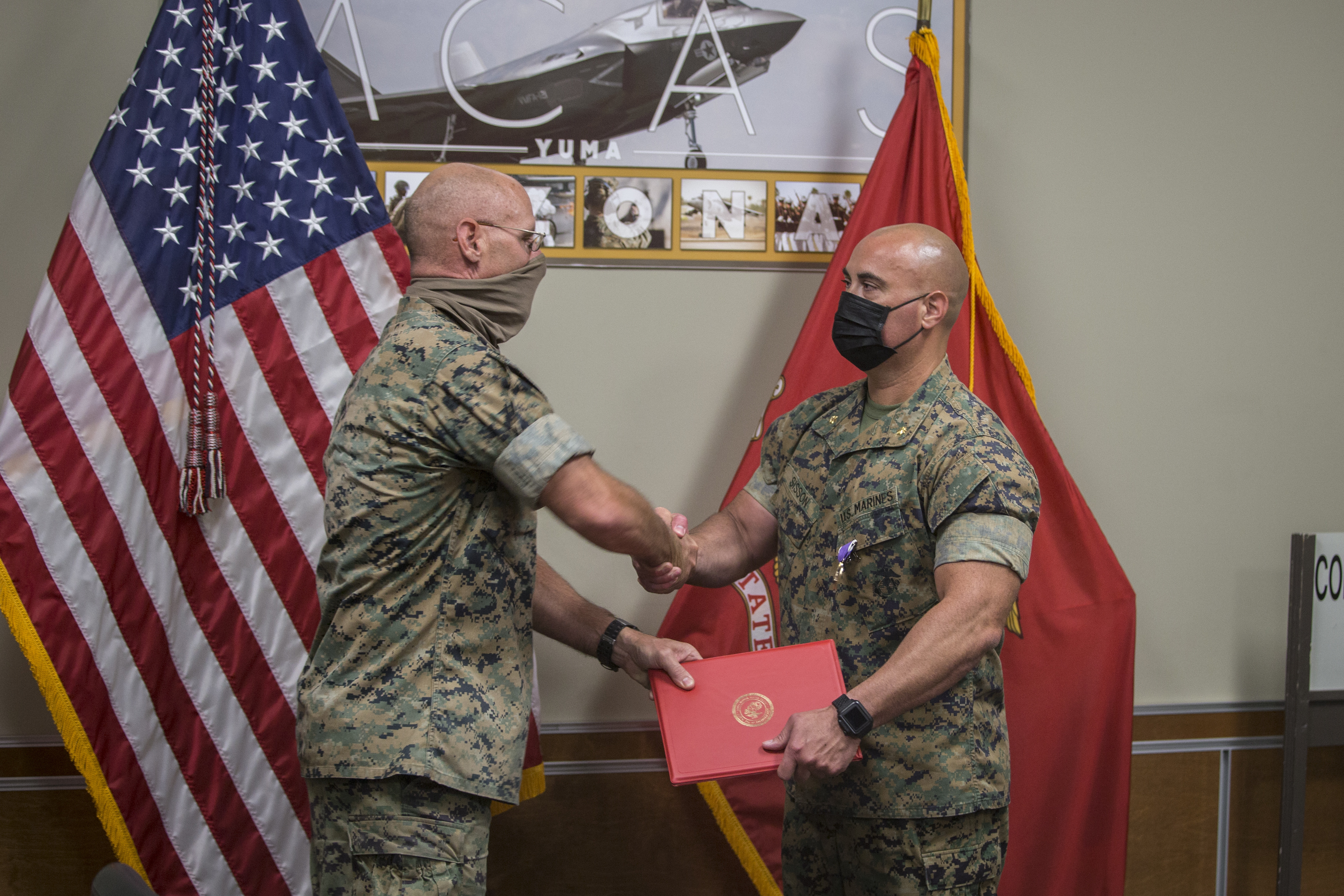 MCAS Yuma Marine receives Purple Heart > Marine Corps Air Station Yuma ...