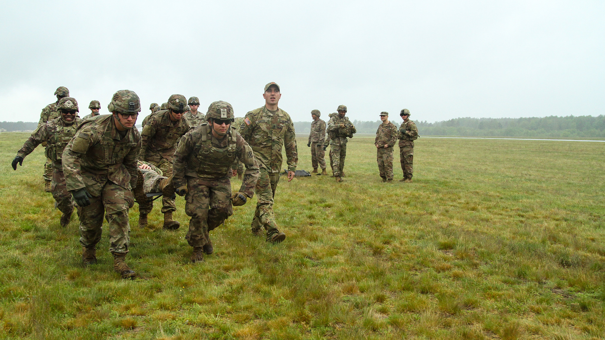 3rd Infantry Division Soldiers participate in MEDEVAC exercise